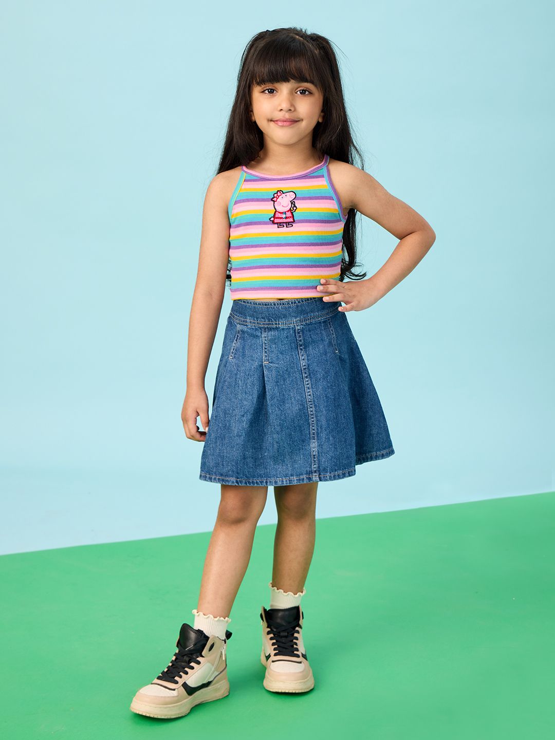 Buy Peppa: Chasing Rainbows Girl Tank Tops Online
