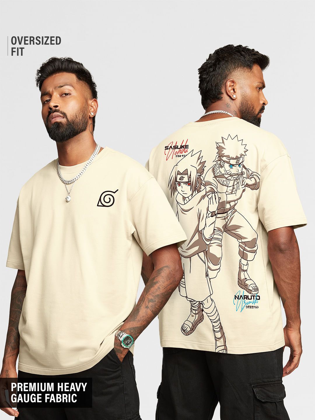 Buy Naruto: Yin-Yang Oversized T-Shirts Online