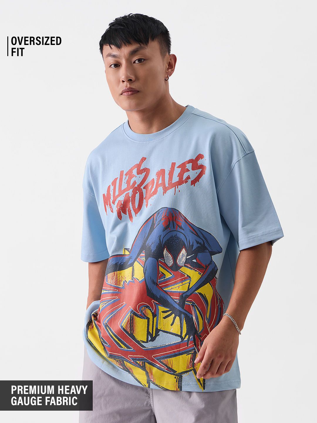 Buy Spider-Man: Miles Oversized T-Shirts Online