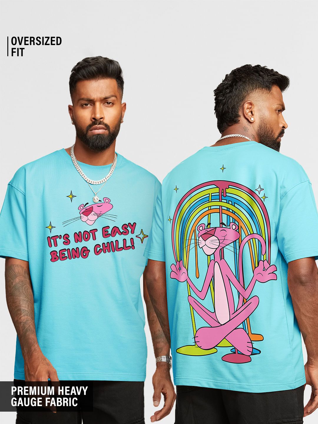 Buy Pink Panther: The Art Of Chilling Oversized T-Shirts Online