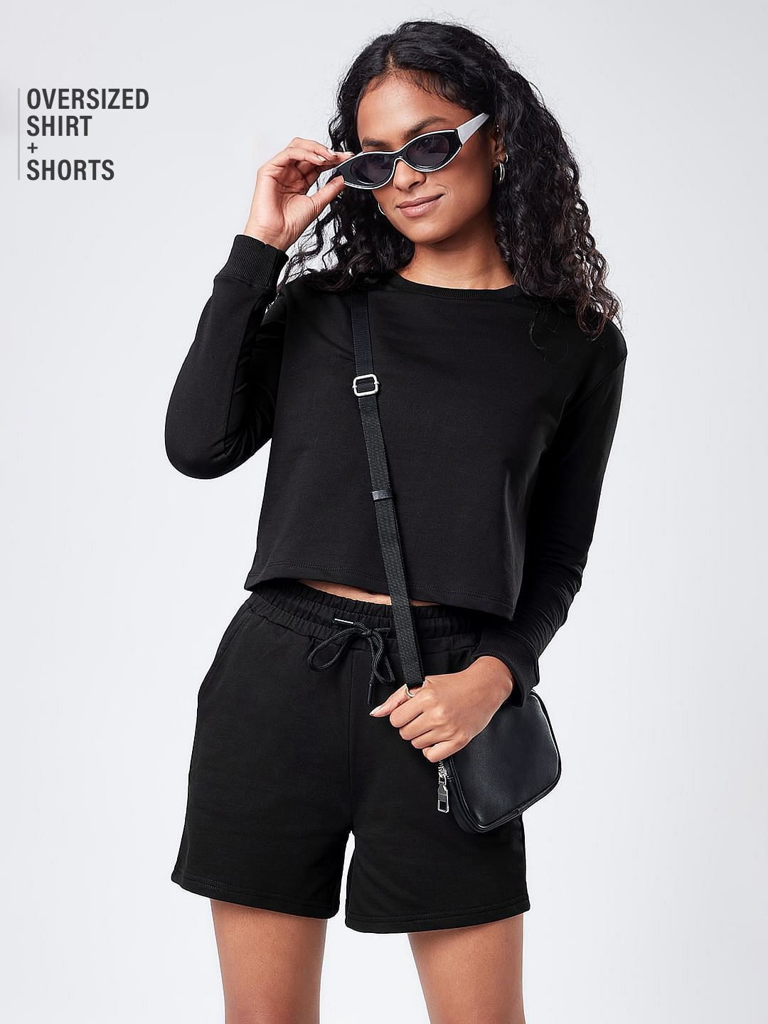Buy Solids: Midnight Black Set Women Co-ord Sets online at The Souled ...