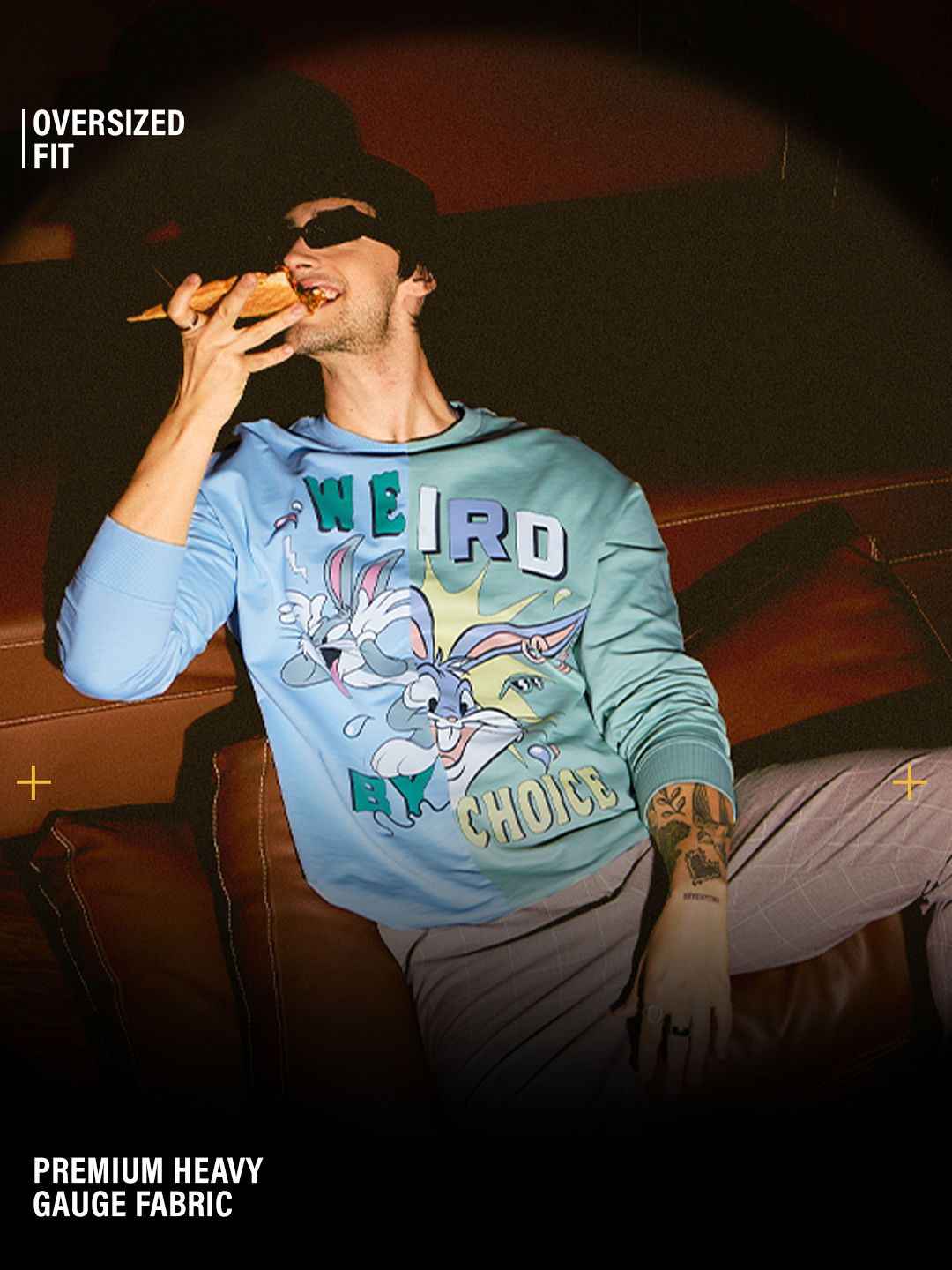 Buy Looney Tunes: Crazy Bugs Oversized Full Sleeve T-Shirts Online