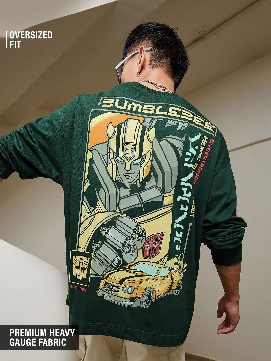 Buy Transformers: Bumblebee Oversized Full Sleeve T-Shirts Online