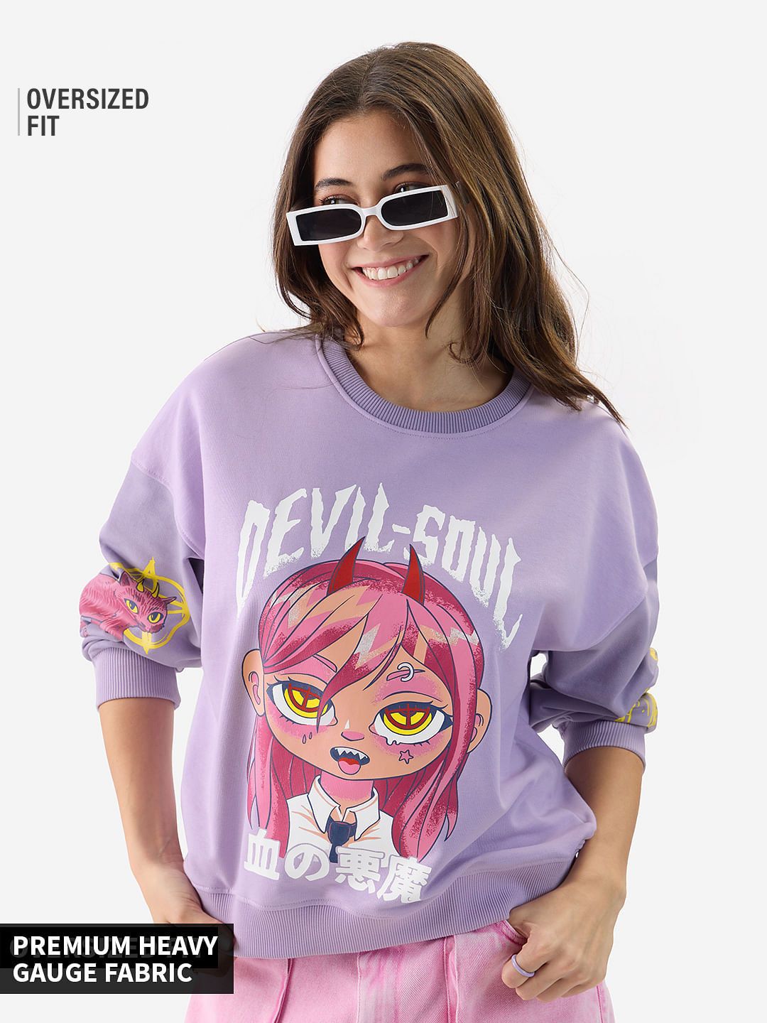 Buy Devil Soul Women Oversized Sweatshirts online at The Souled Store.