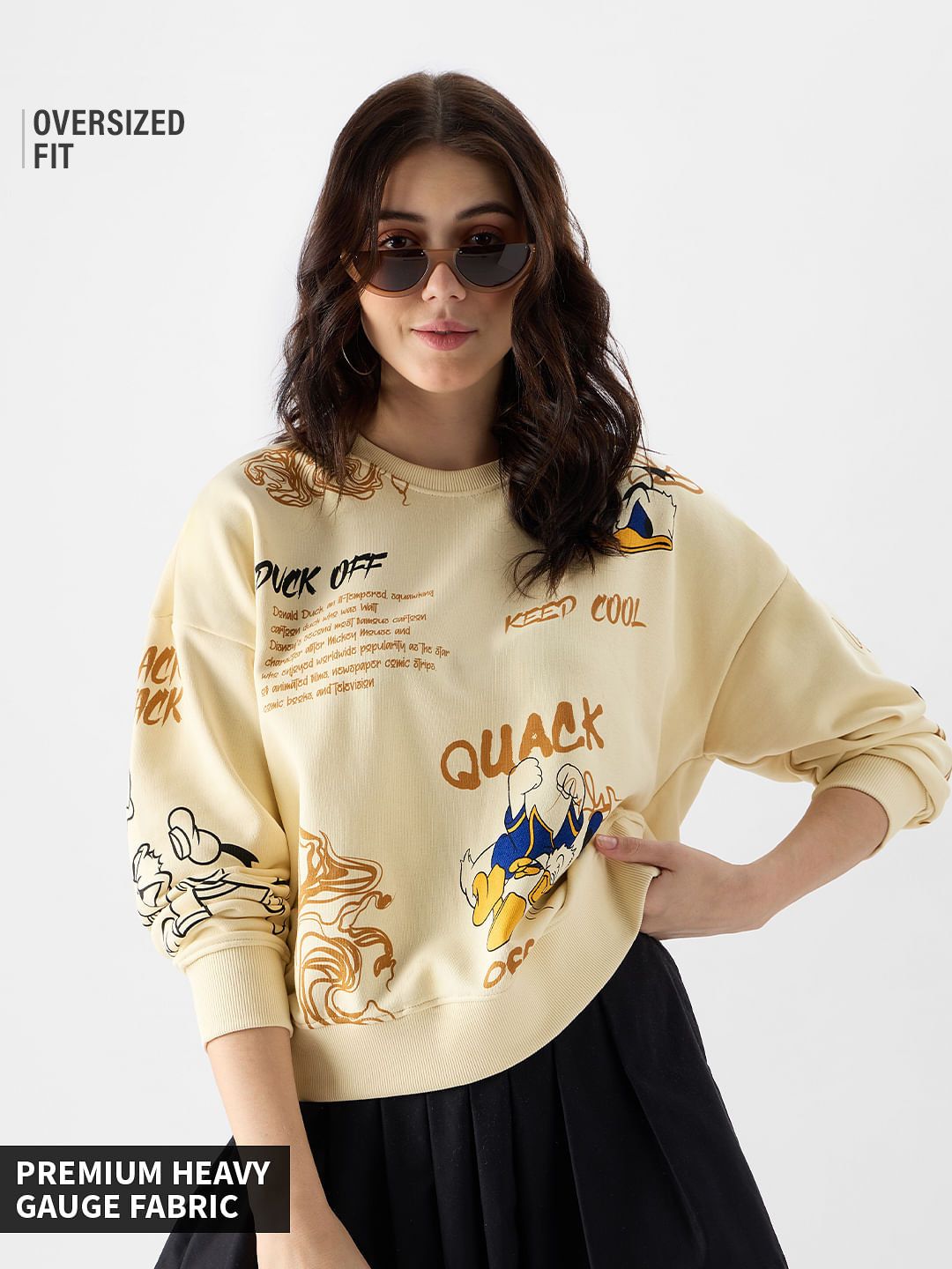 Buy Donald Duck: Quack Attack Women Oversized Sweatshirts Online
