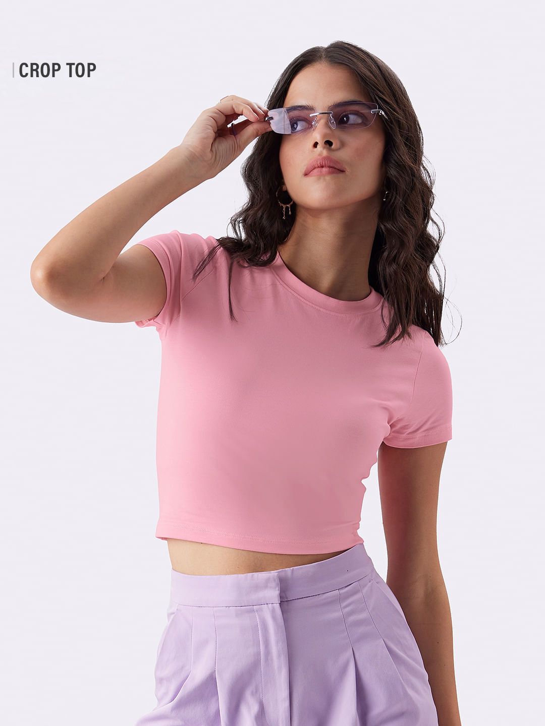 Buy Solids: Candy Pink Women Cropped Tops online at The Souled Store.