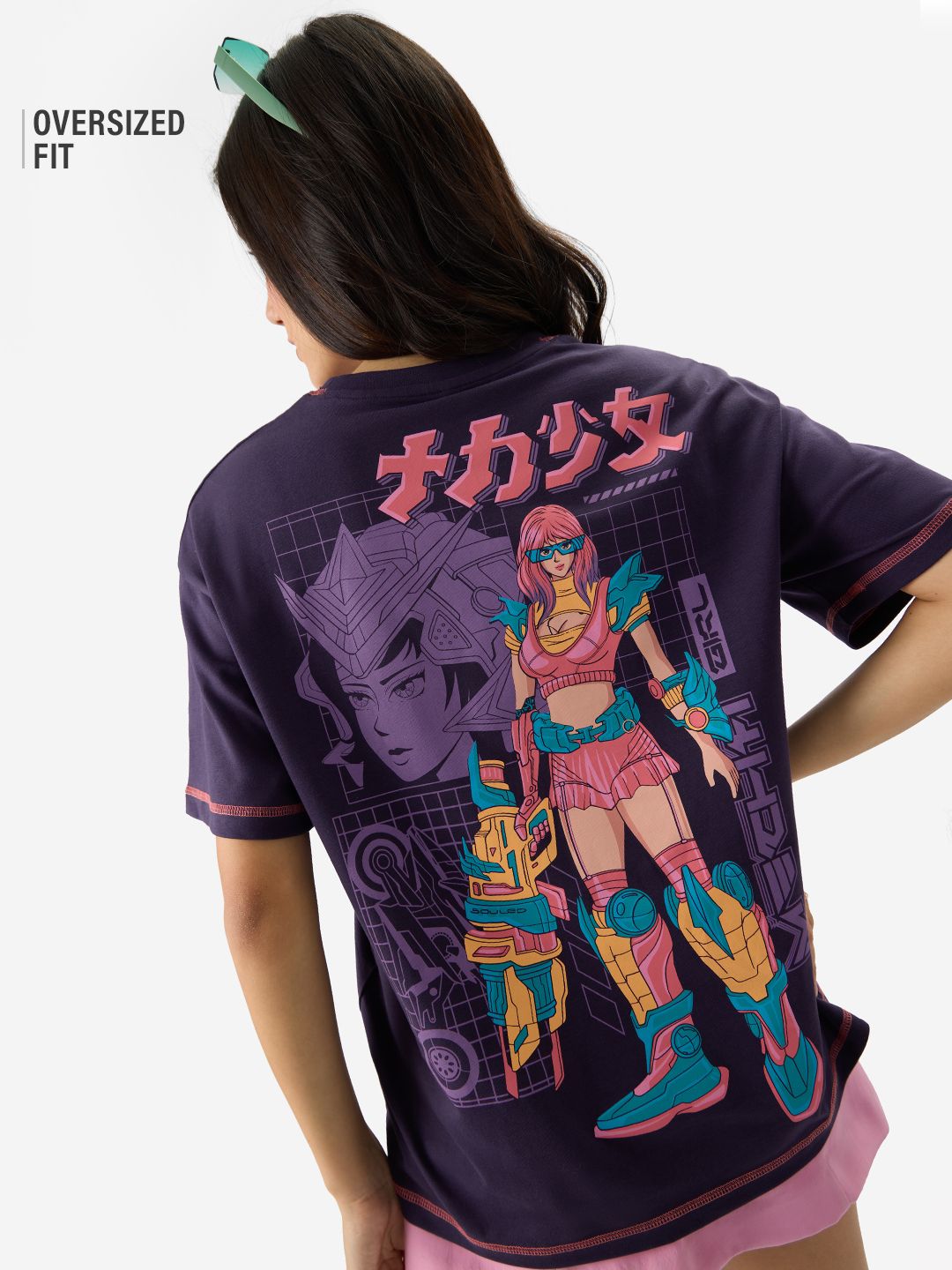 Buy TSS Originals: Mecha Girl Women Oversized T-Shirts online at The ...