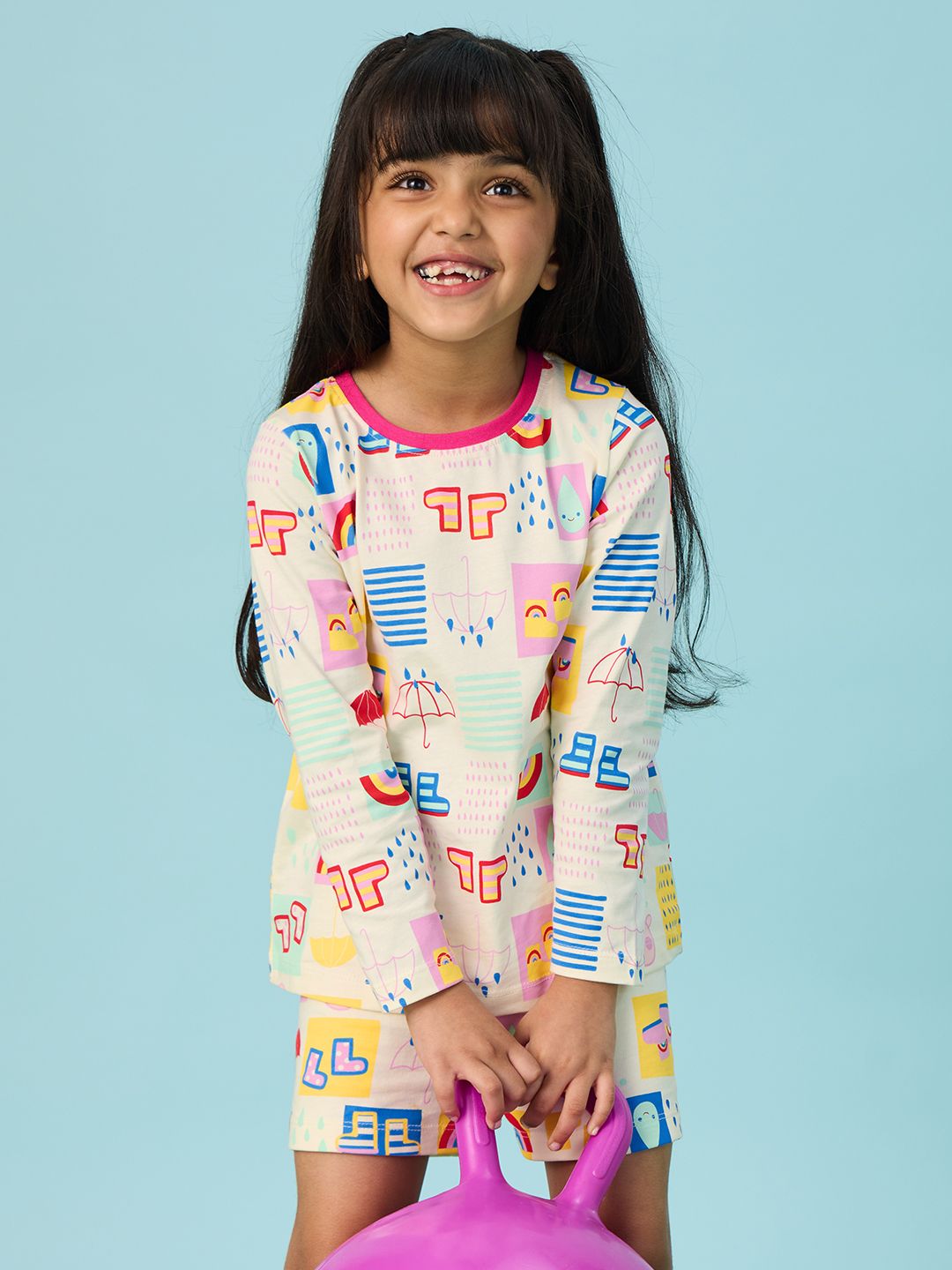 Buy Peppa: Rainbow Splash Girls Full Sleeve T-Shirts Online