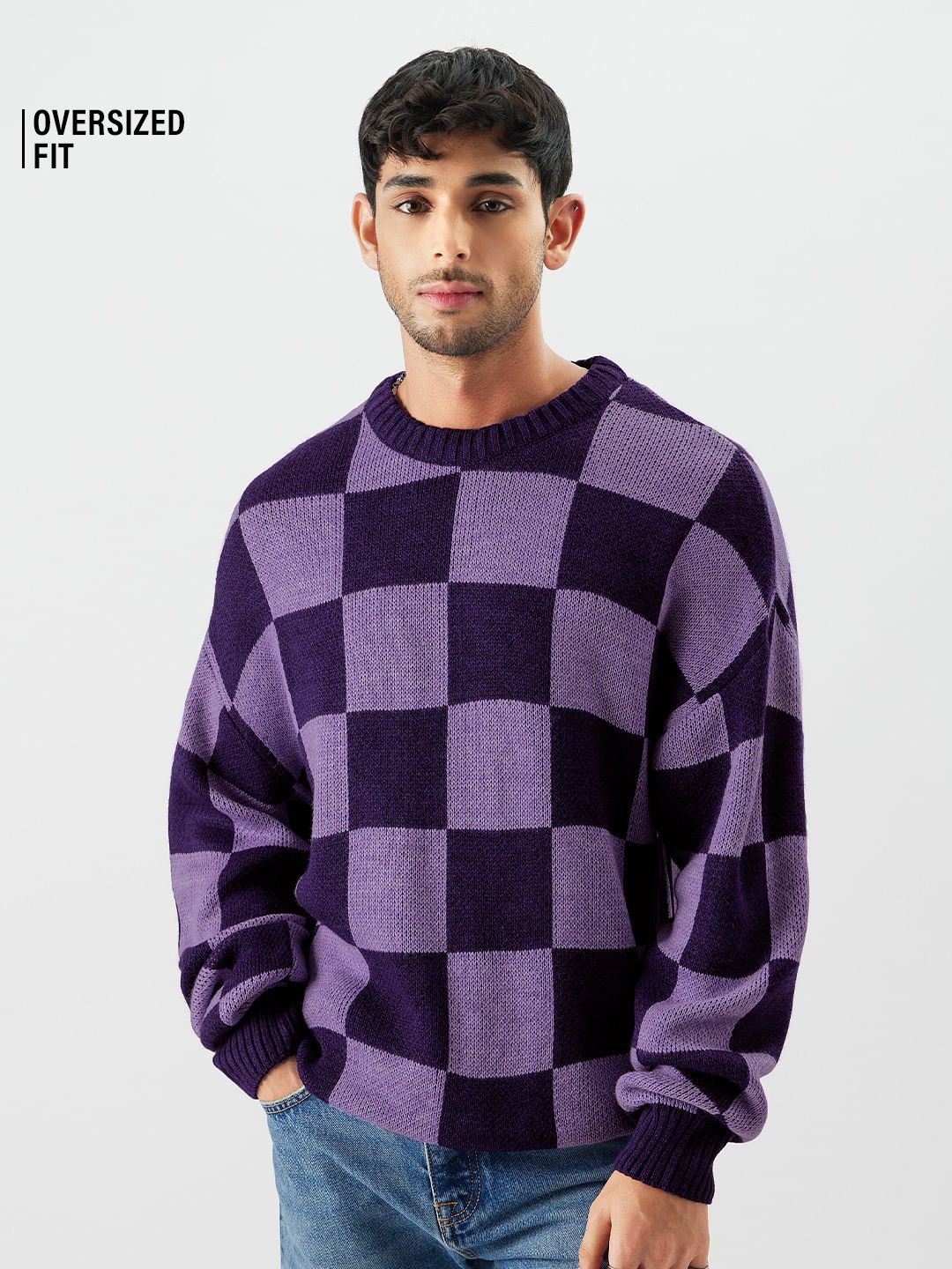 Buy TSS Originals: Violet Chess Mens Knitted Sweaters Online