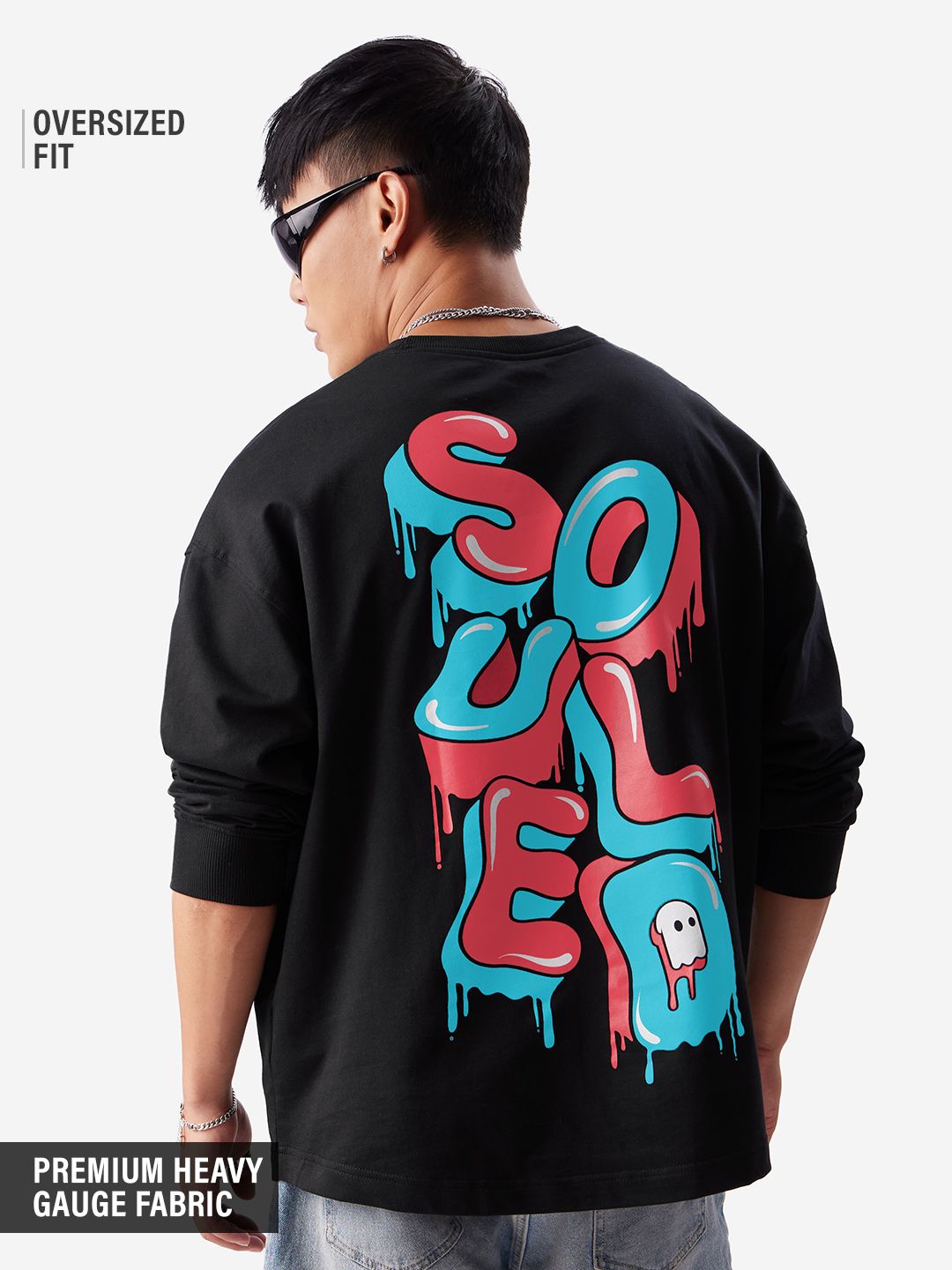 Buy TSS Originals: Drip Check Oversized Full Sleeve T-Shirts Online