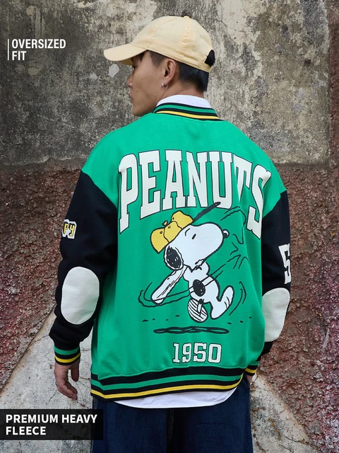 Buy Peanuts: Homerun Mens Bomber Jacket Online