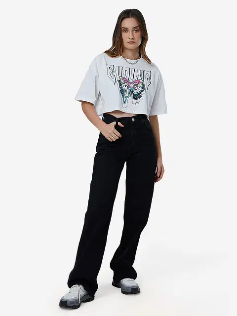 Buy Tss Originals Evolve Women Oversized Cropped T Shirts Online At