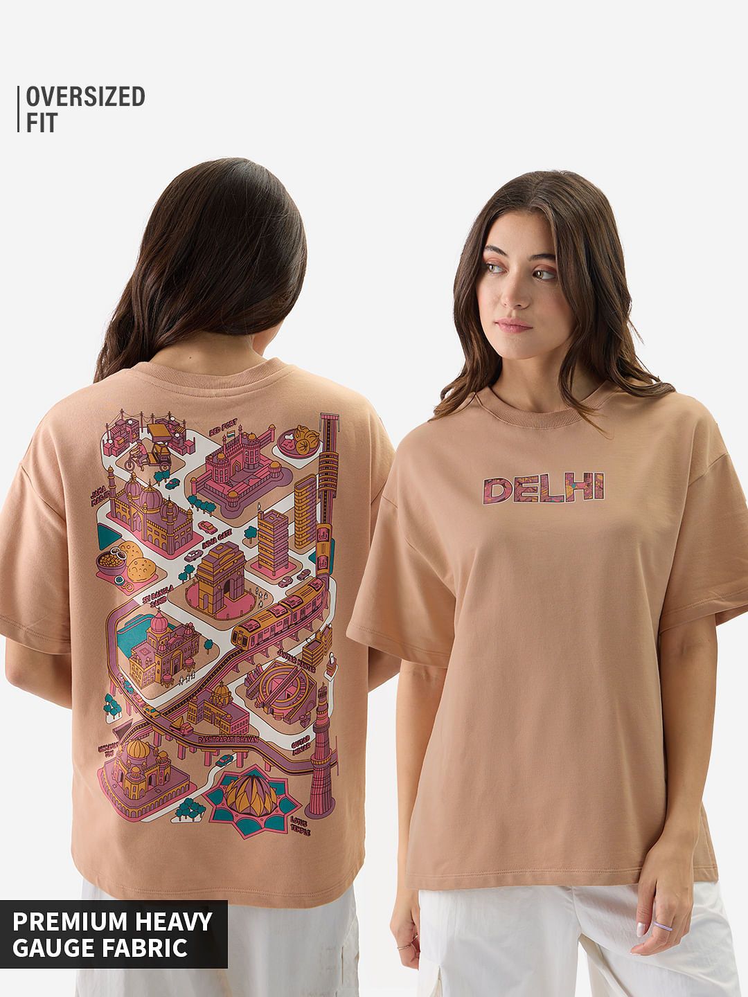 Buy TSS Originals: Delhi Women Oversized T-Shirts online at The Souled ...