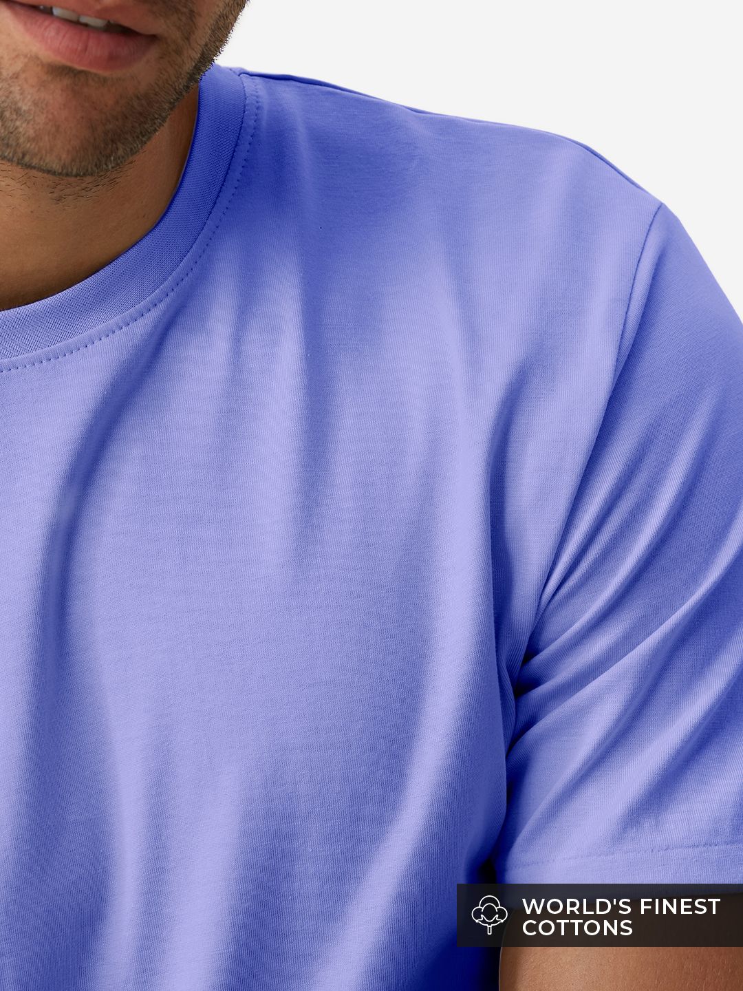 Buy Solids: Periwinkle (Supima) T-Shirts Online
