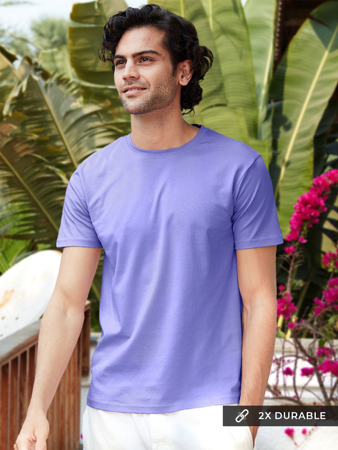 Buy Solids: Periwinkle (Supima) T-Shirts Online