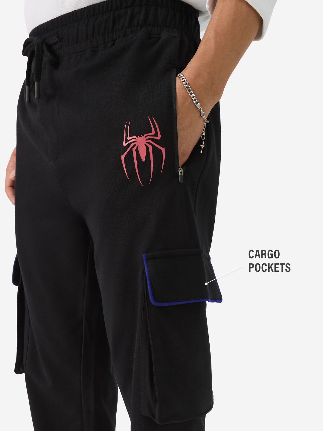Buy Spider Man: Radioactive Men Cargo Joggers Online