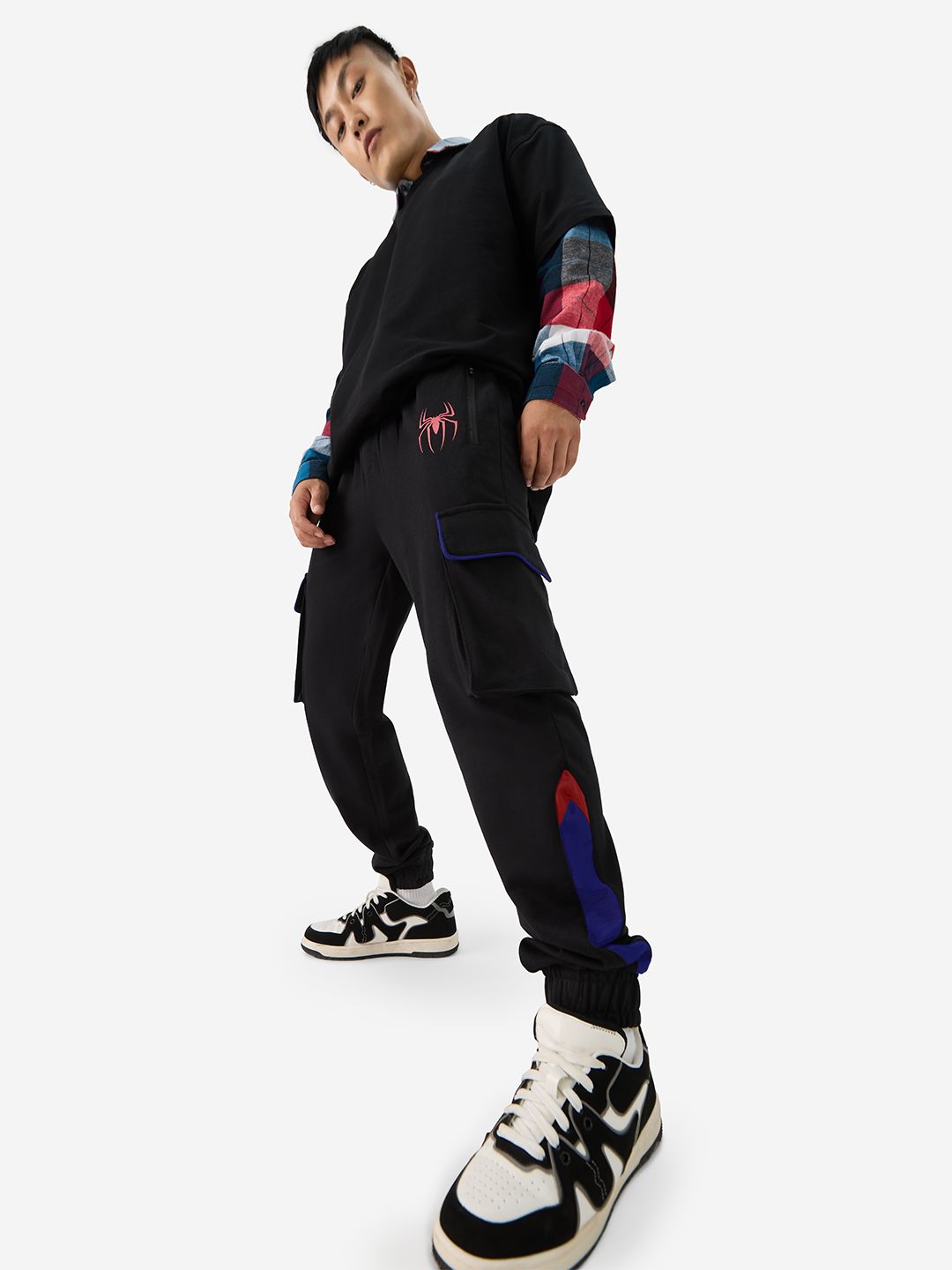 Buy Spider Man: Radioactive Men Cargo Joggers Online