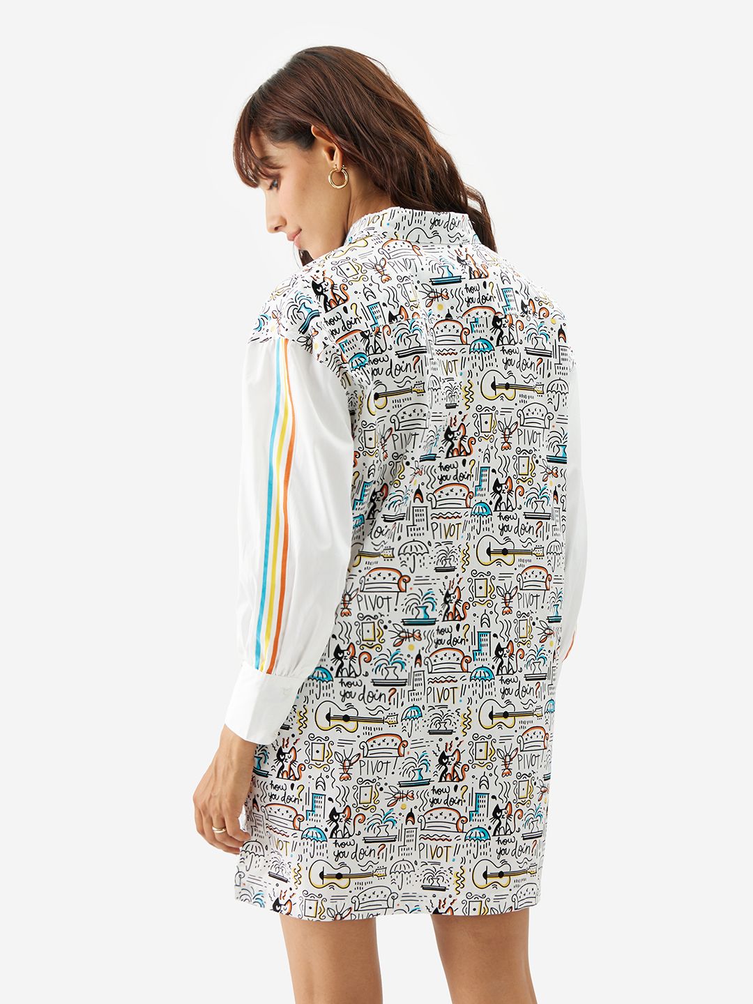 Buy FRIENDS: The One With The Doodle Women Oversized Shirt Dresses ...