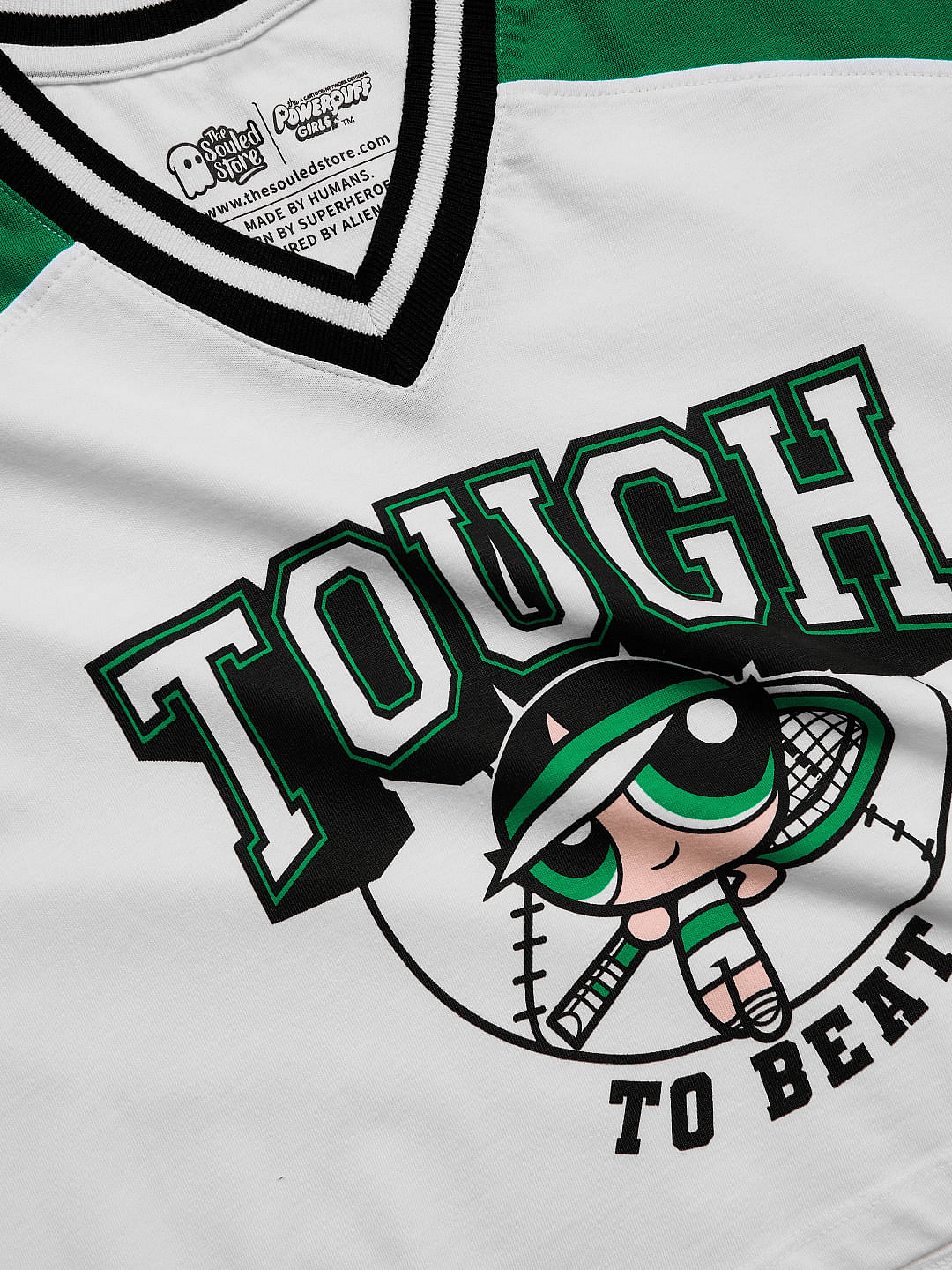 Buy Powerpuff Girls Tough To Beat Women Oversized Cropped T Shirts