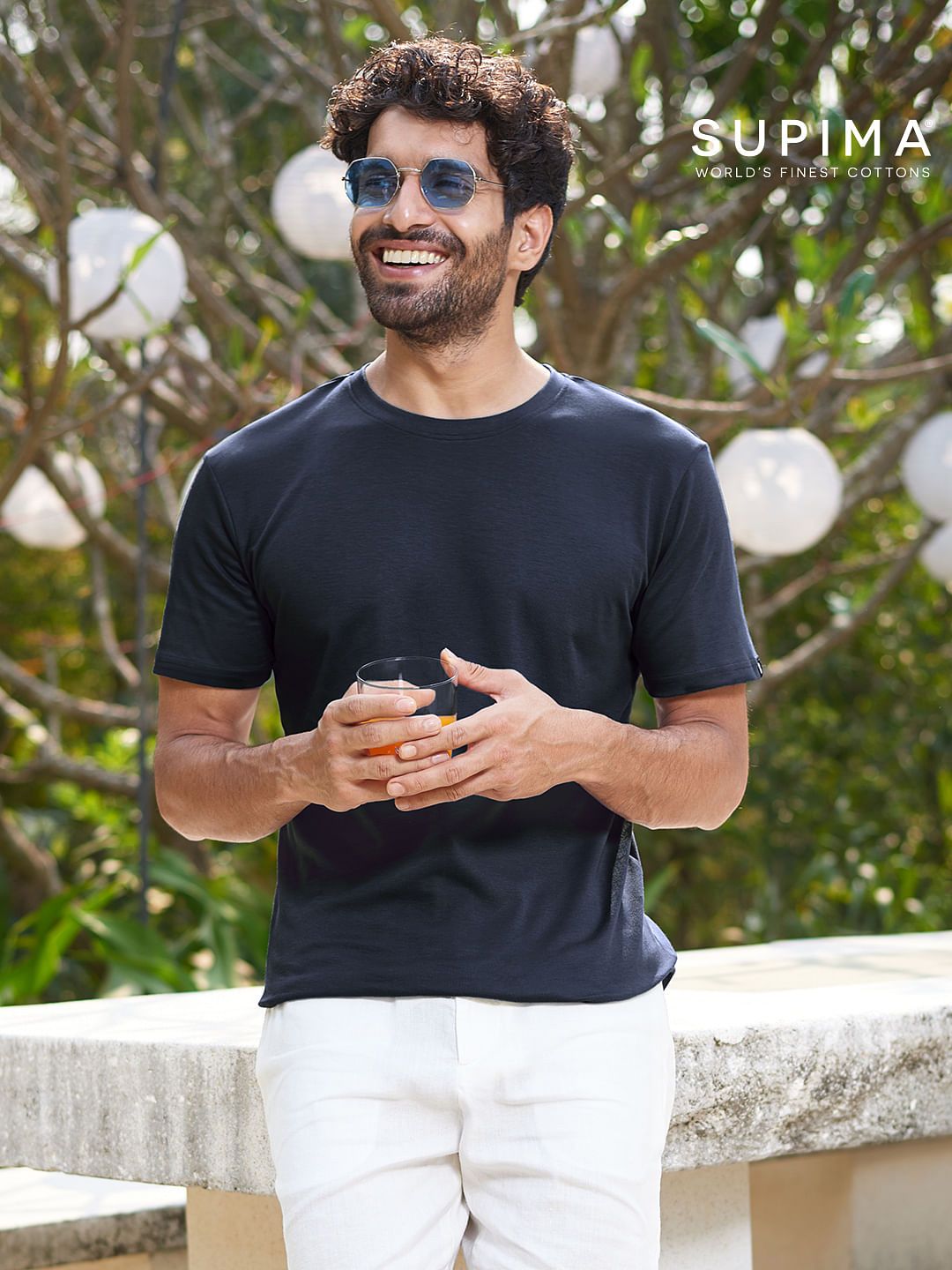 Buy Solids: Navy Blue (Supima) T-Shirts Online