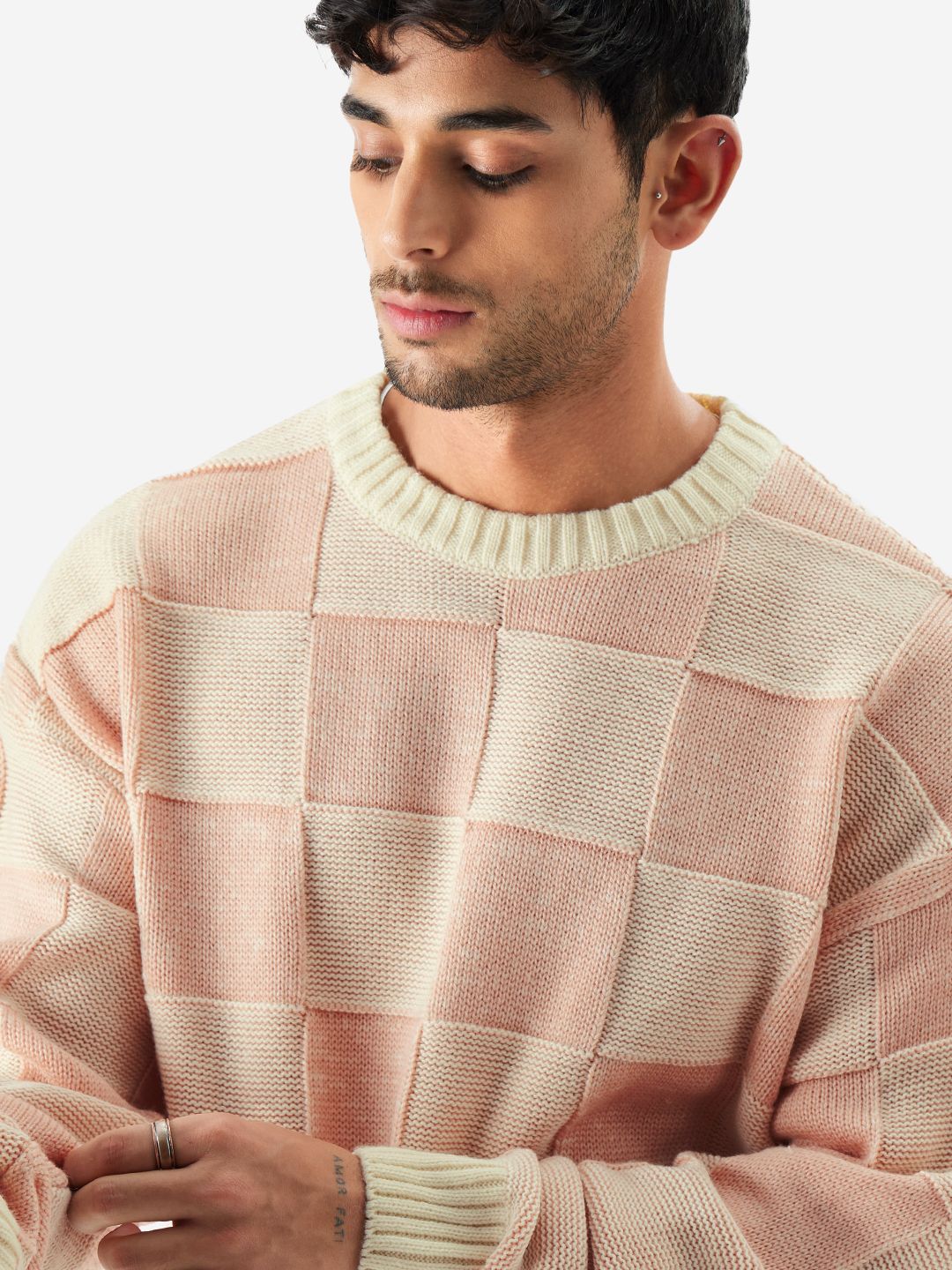 Buy TSS Originals: Pink Diamonds Mens Knitted Sweaters Online