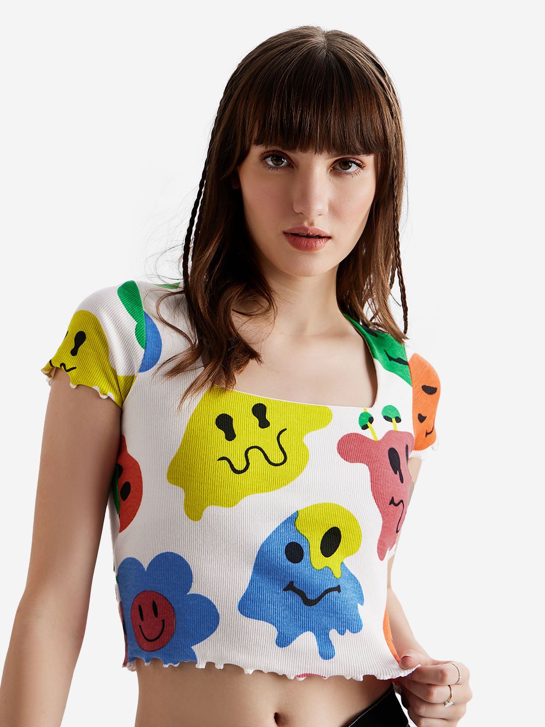 Buy TSS Originals: Trippy Smiles Women Cropped Tops online at The ...