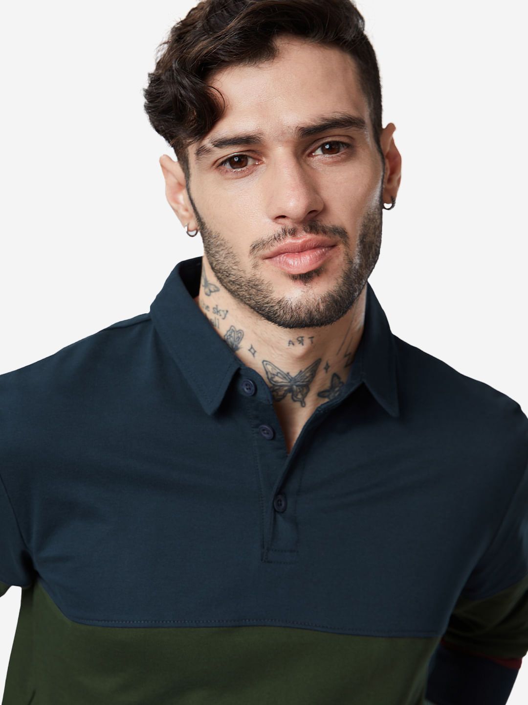 Buy Dark Forest: Men's Colorblock Rugby Polo Online