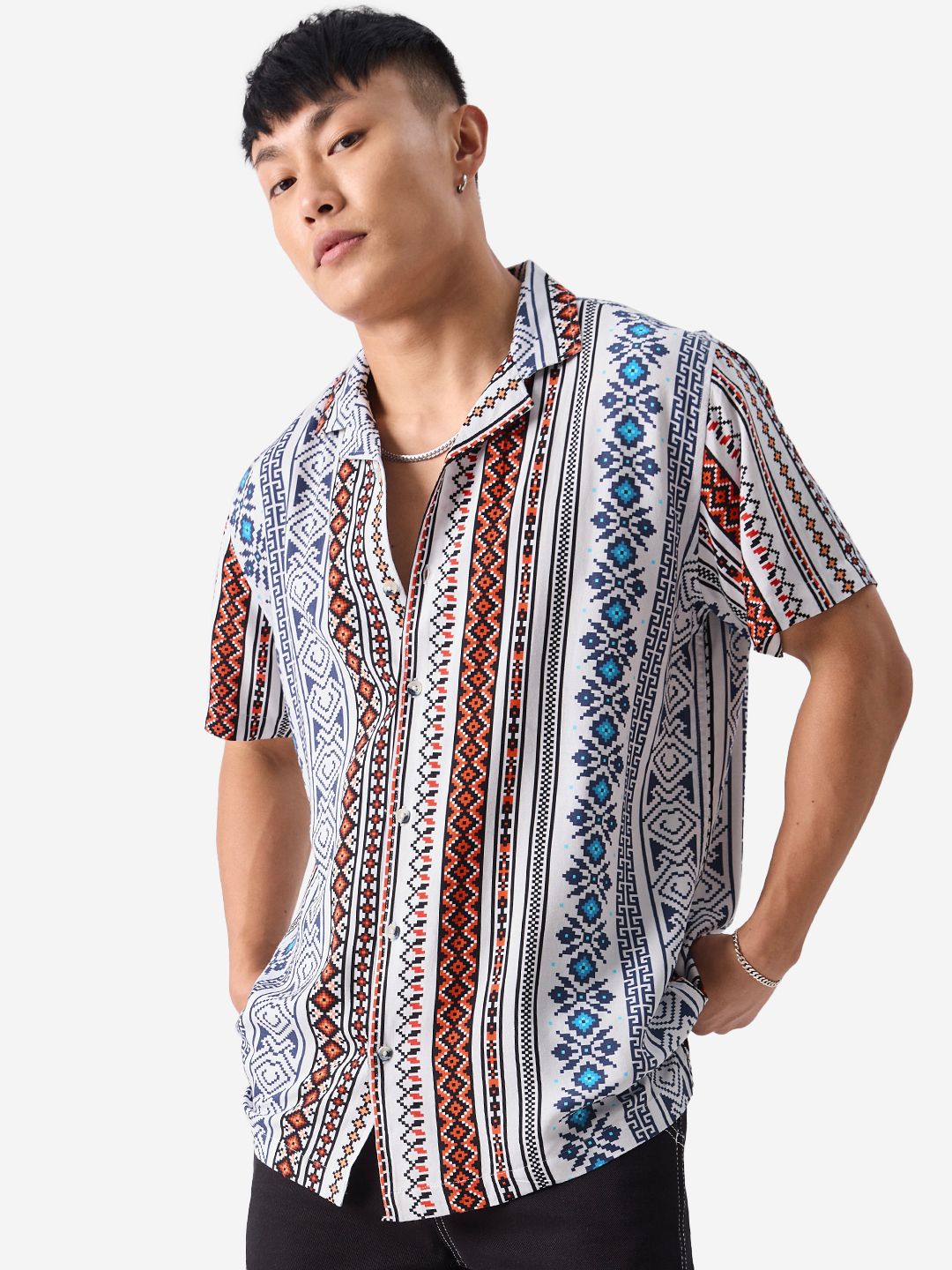 Buy TSS Originals: Indie Tribe Men Oversized Shirt Online