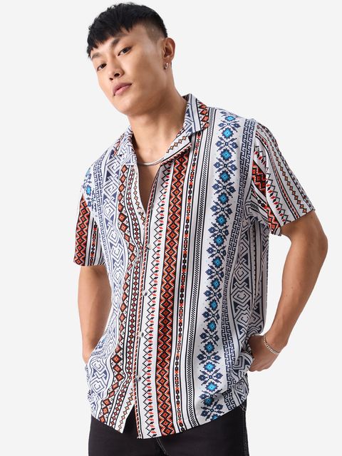 Buy TSS Originals: Indie Tribe Men Oversized Shirt Online