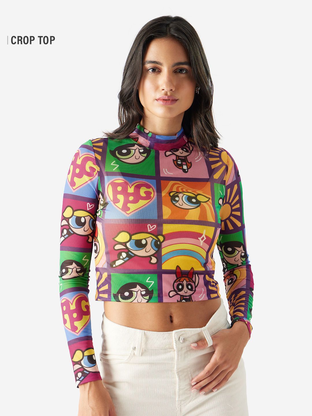 Buy Mesh Top: Powerpuff Girls Women Cropped Tops online at The Souled ...