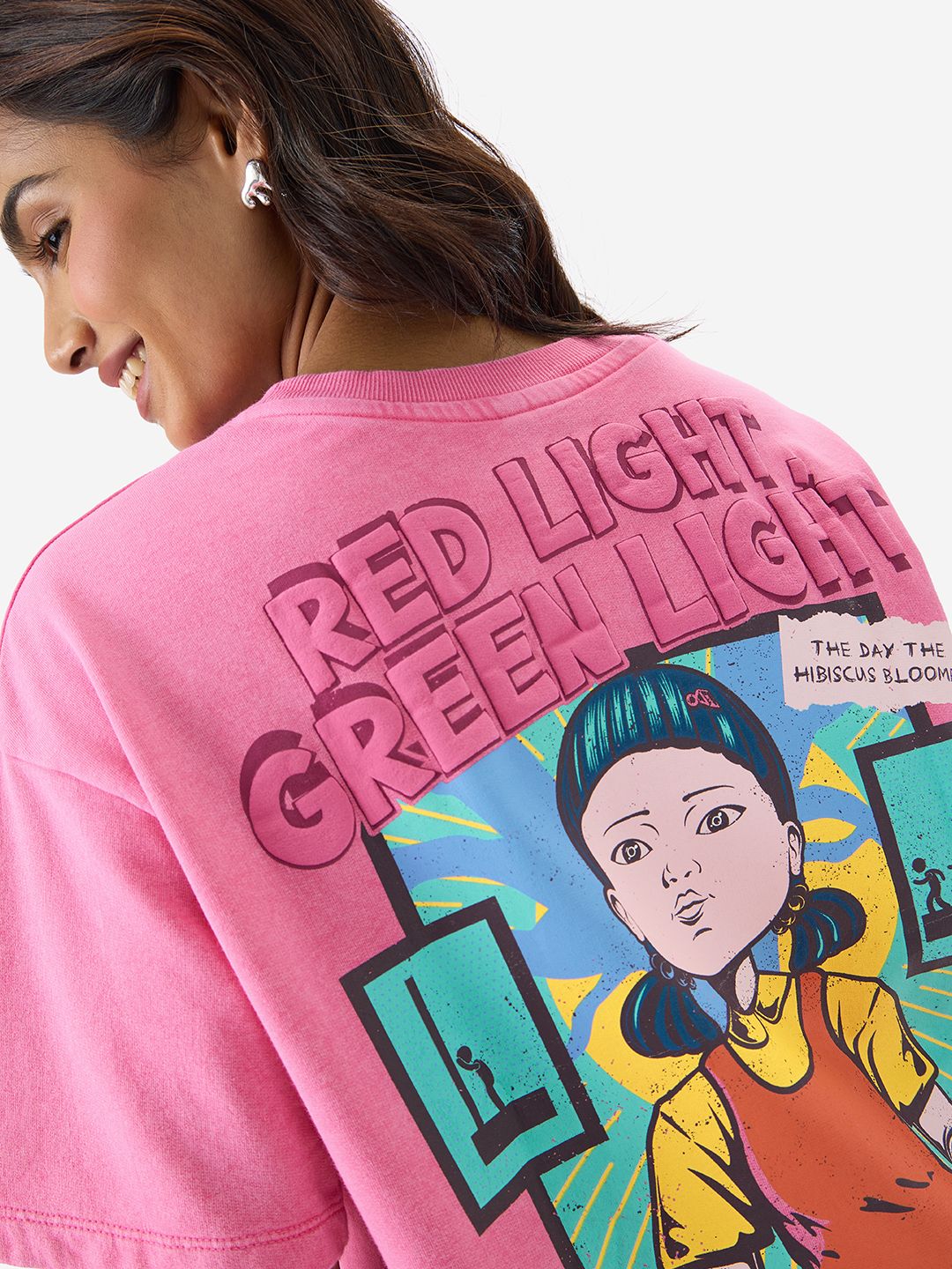 Buy Squid Game: Red Light Green Light Women Oversized T-Shirts online ...