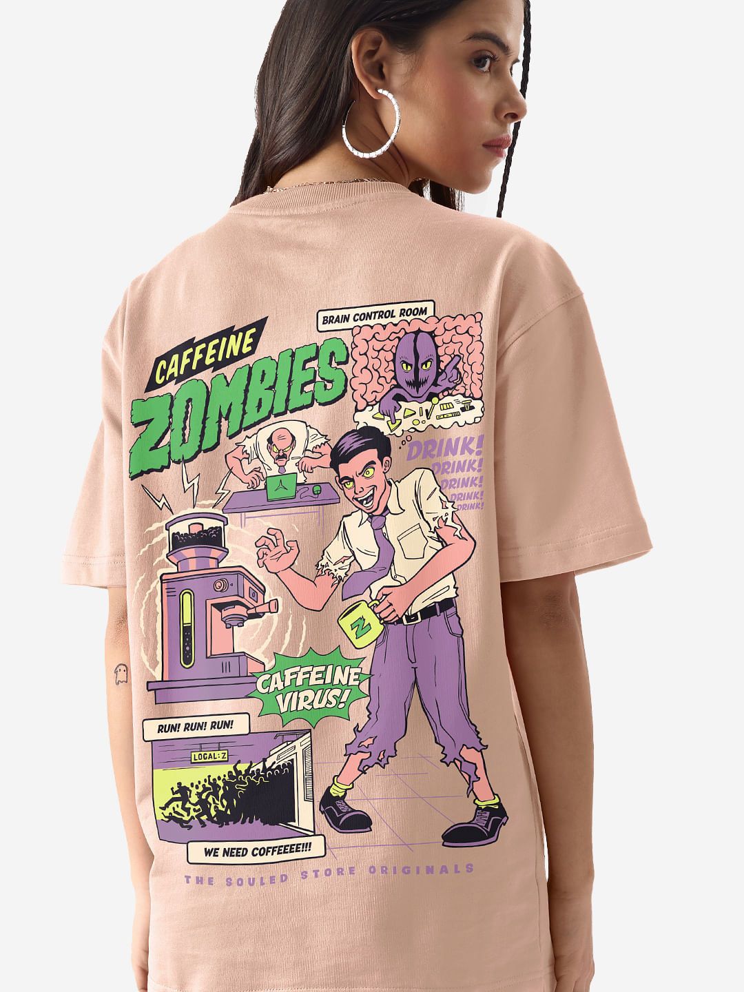 Buy TSS Originals: Caffeine Zombies Boyfriend T-Shirts online at The ...