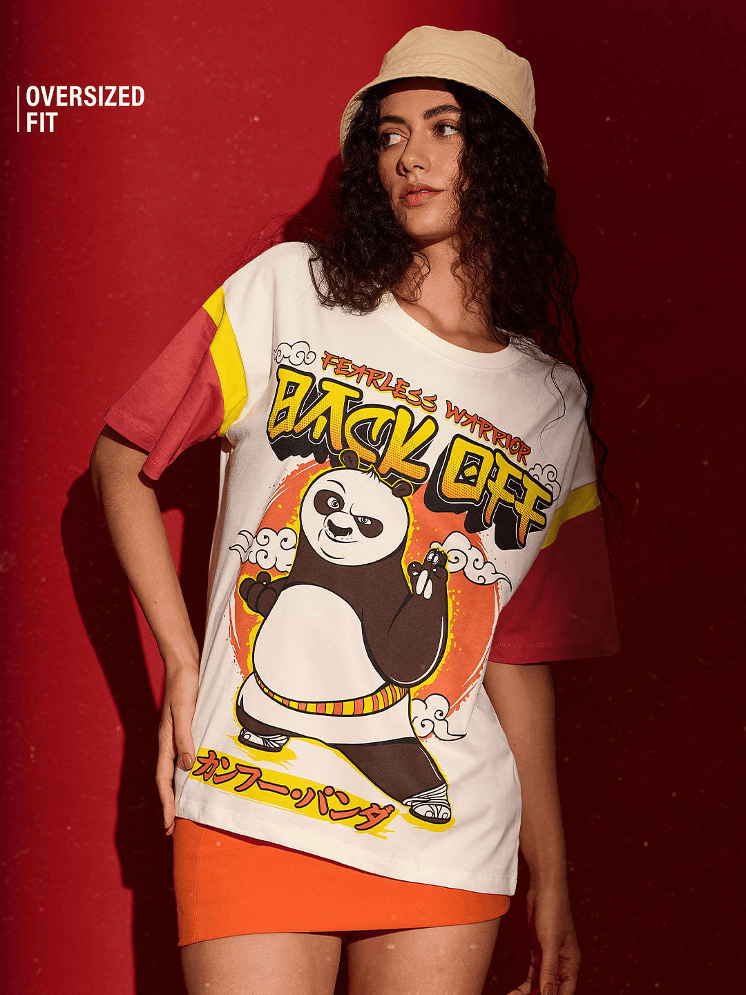 Buy Kung Fu Panda: Back Off Women Oversized T-Shirts online at The ...
