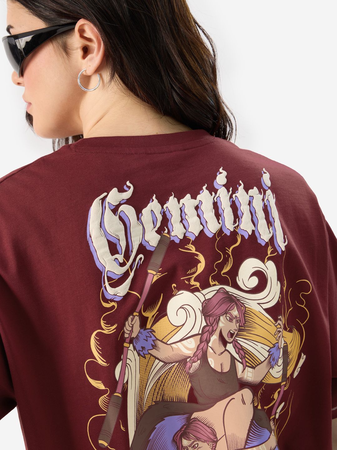 Buy Zodiac: Gemini Women Oversized T-Shirts online at The Souled Store.