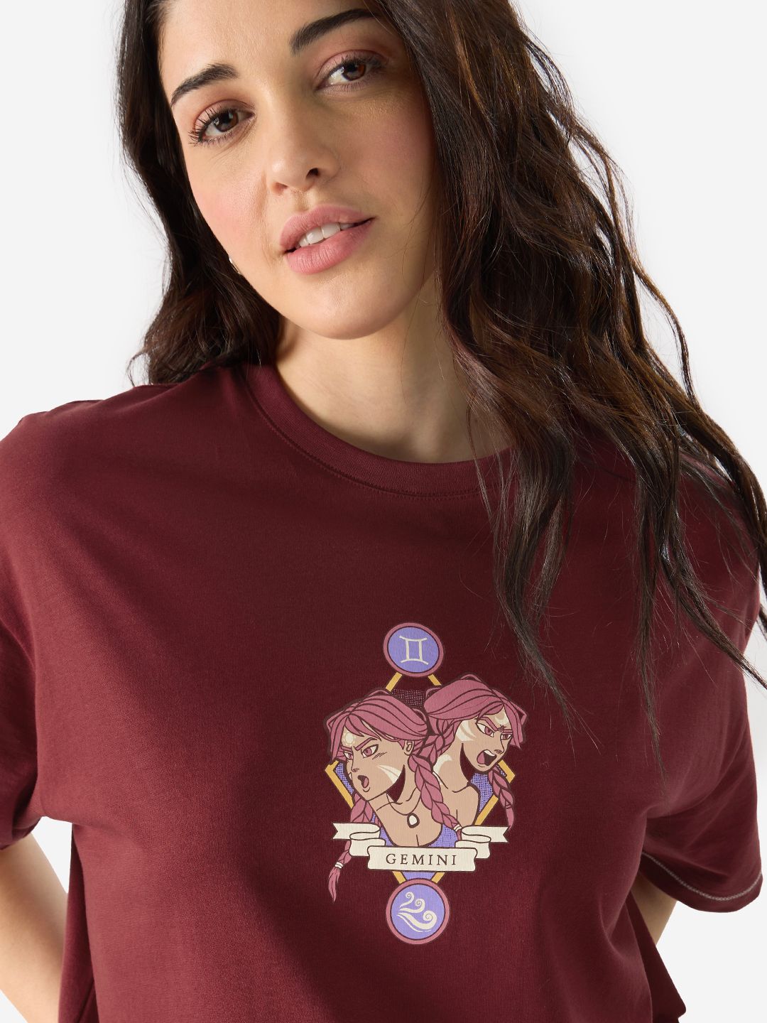Buy Zodiac: Gemini Women Oversized T-Shirts online at The Souled Store.