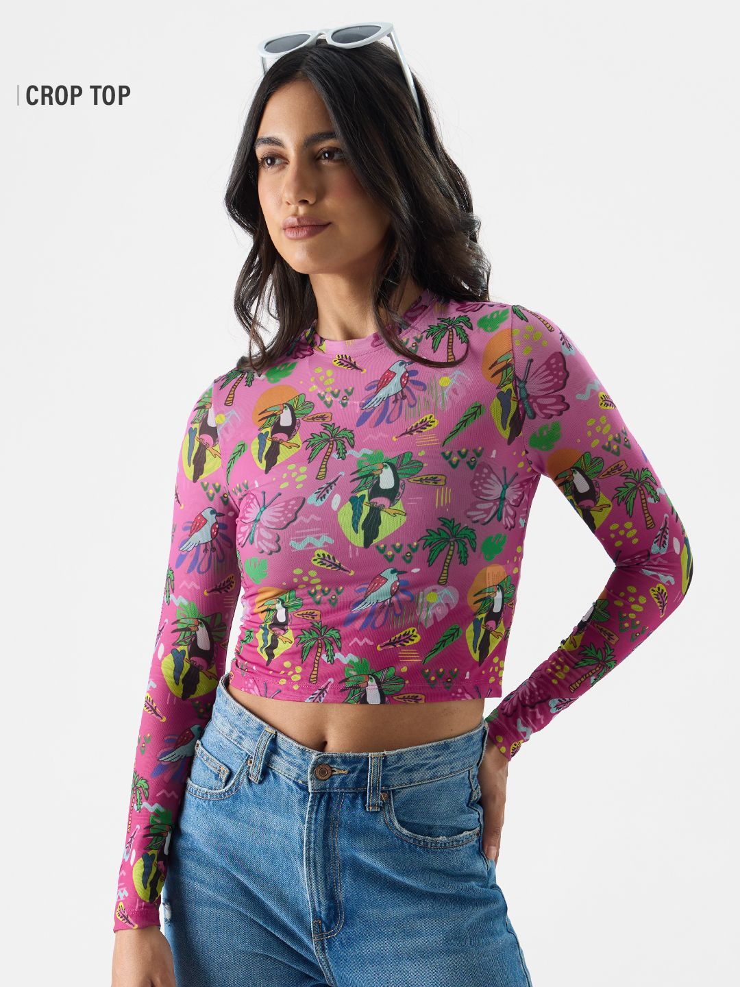 Buy TSS Originals: Aqua (Colourblock) Women's Cropped Tops online at ...