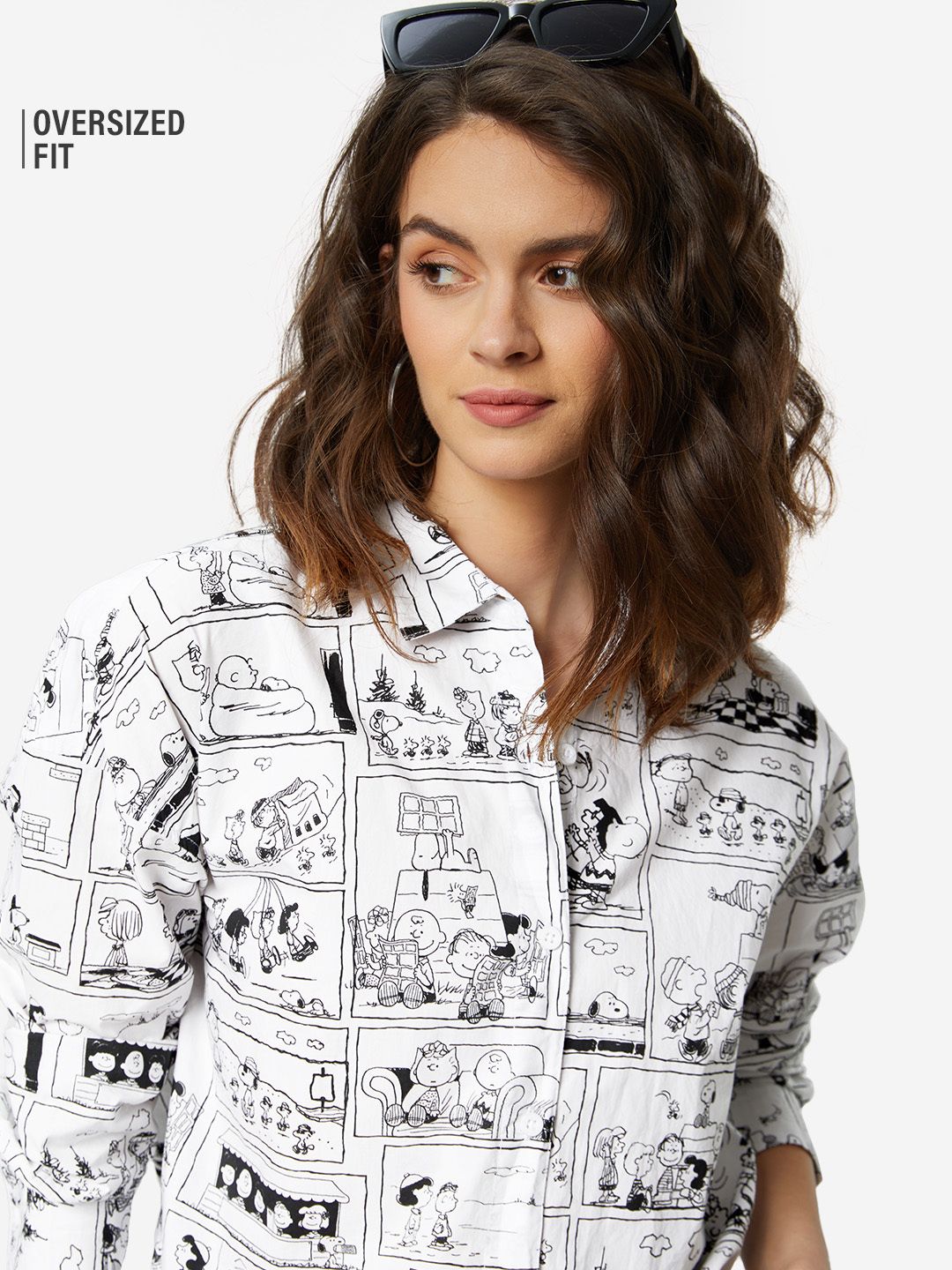 Buy Peanuts: Comic Print Women Boyfriend Shirts online at The Souled Store.