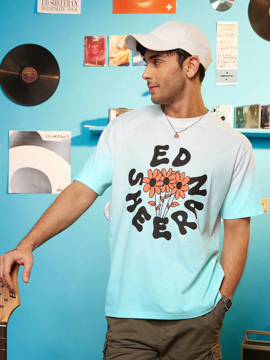 Buy Ed Sheeran: Flower (Ombre) T-Shirts Online