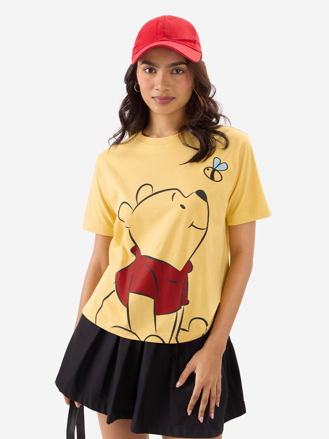 Buy Winnie The Pooh: Chasing Bees Women Relaxed Fit T-Shirts online at ...