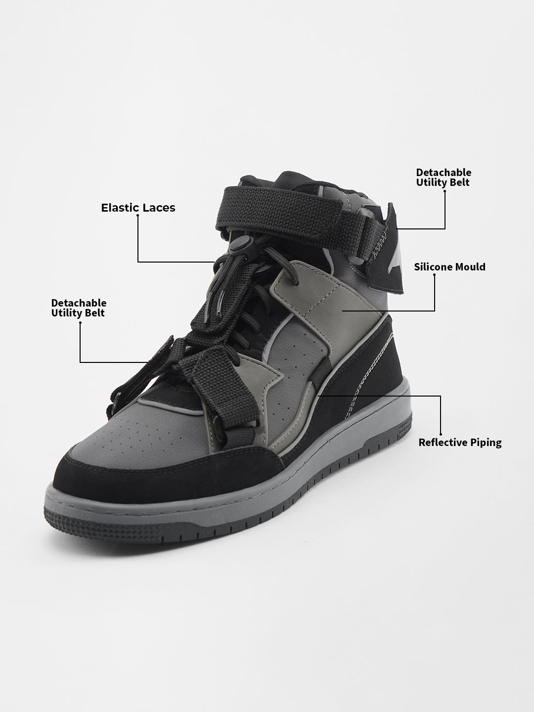 Buy Batman: Dark Knight Men High Top Sneakers Online