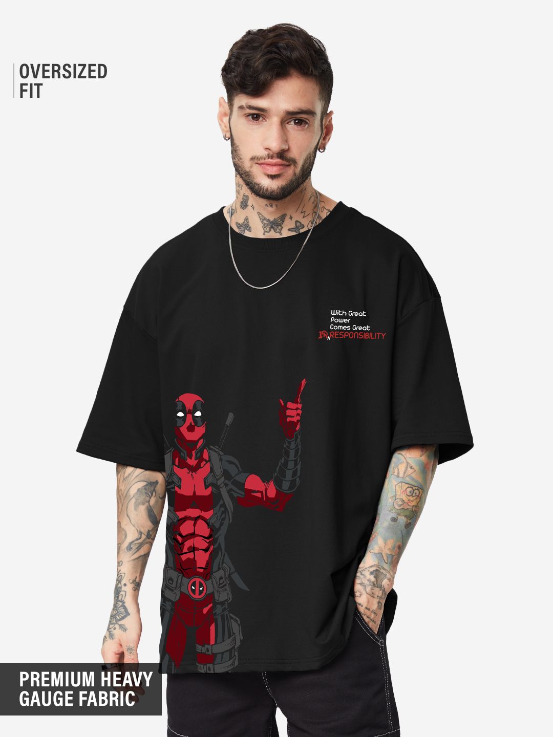 Buy Deadpool: Great Irresponsibility Oversized T-Shirts Online