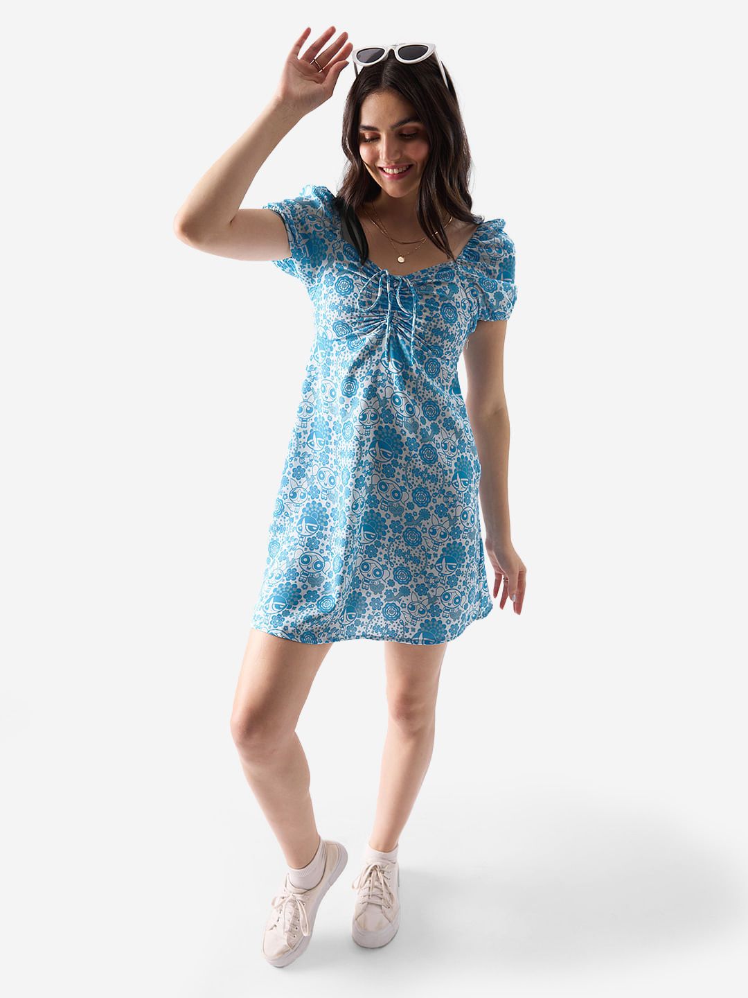 Buy The Powerpuff Girls: Floral Pattern Women Dresses online at The ...