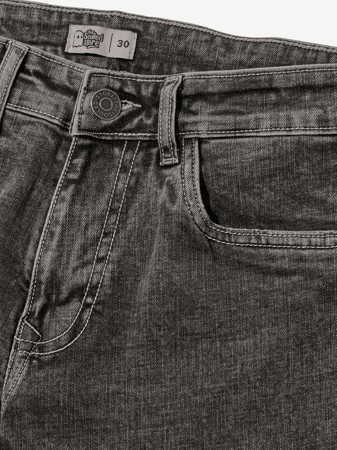 Buy Denim: Dark Grey (Slim Fit) Men Jeans Online