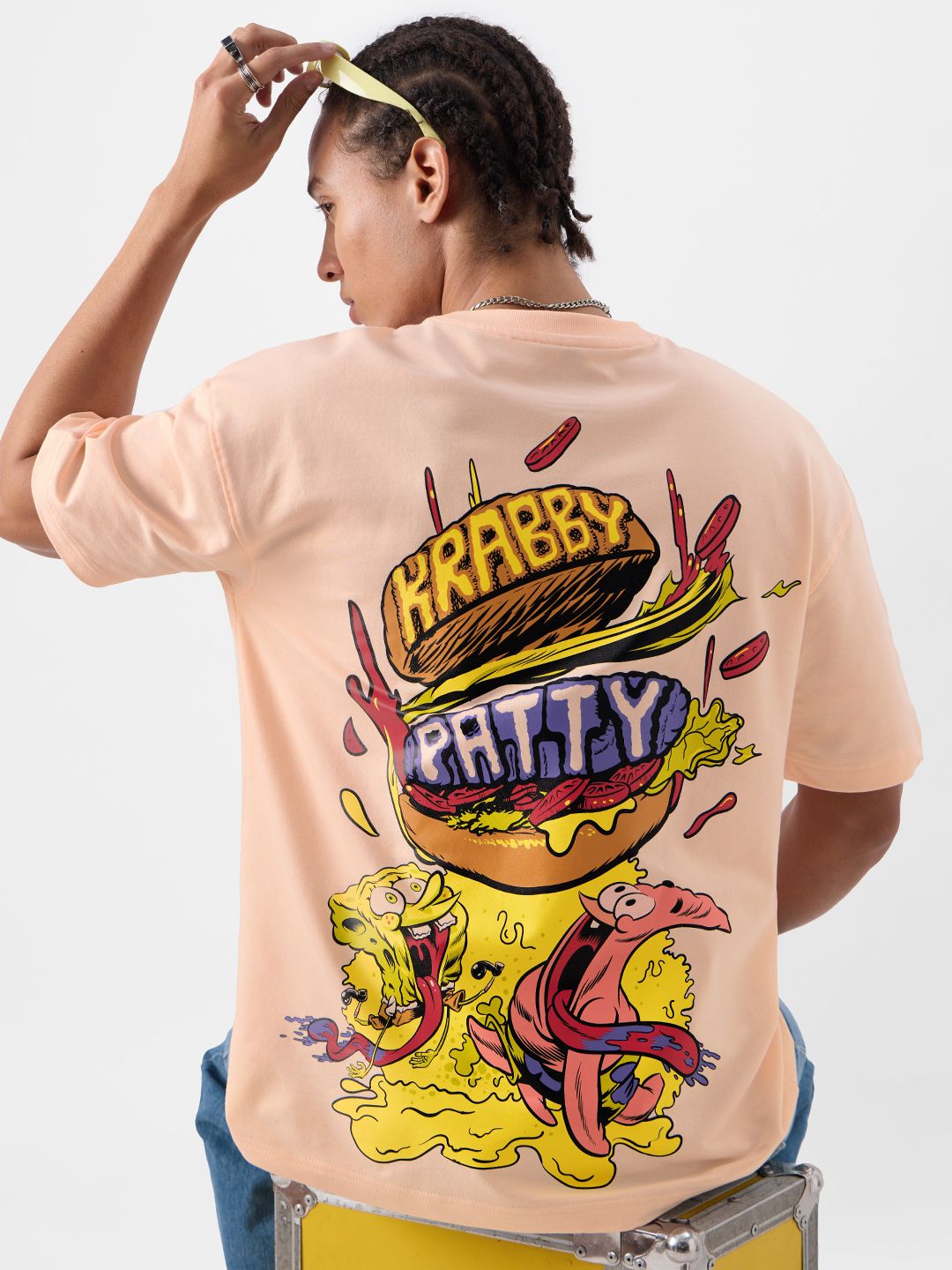Buy Spongebob: Krabby Patty Oversized T-Shirts Online