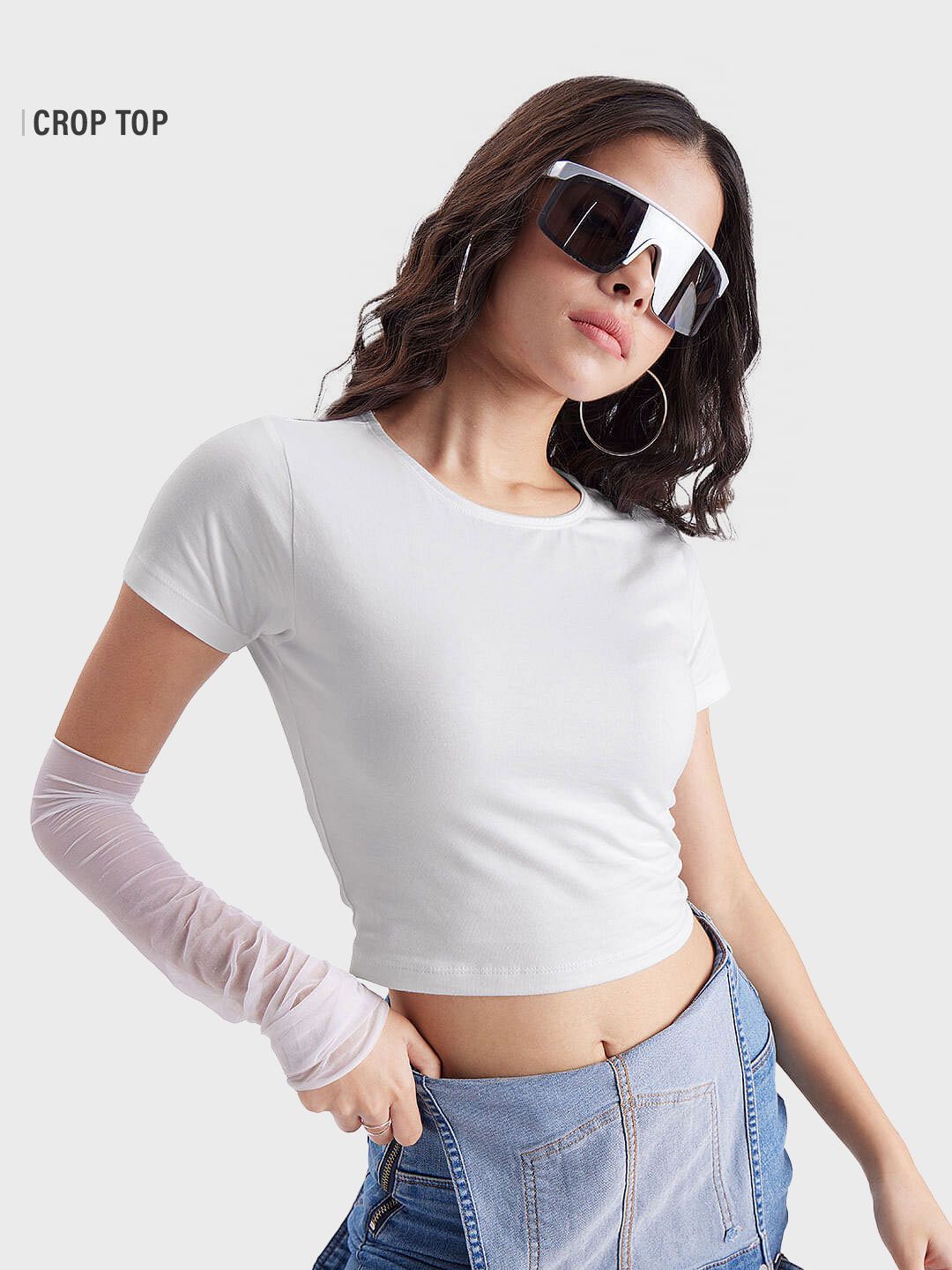 Buy Solids: White Women Cropped Tops online at The Souled Store.