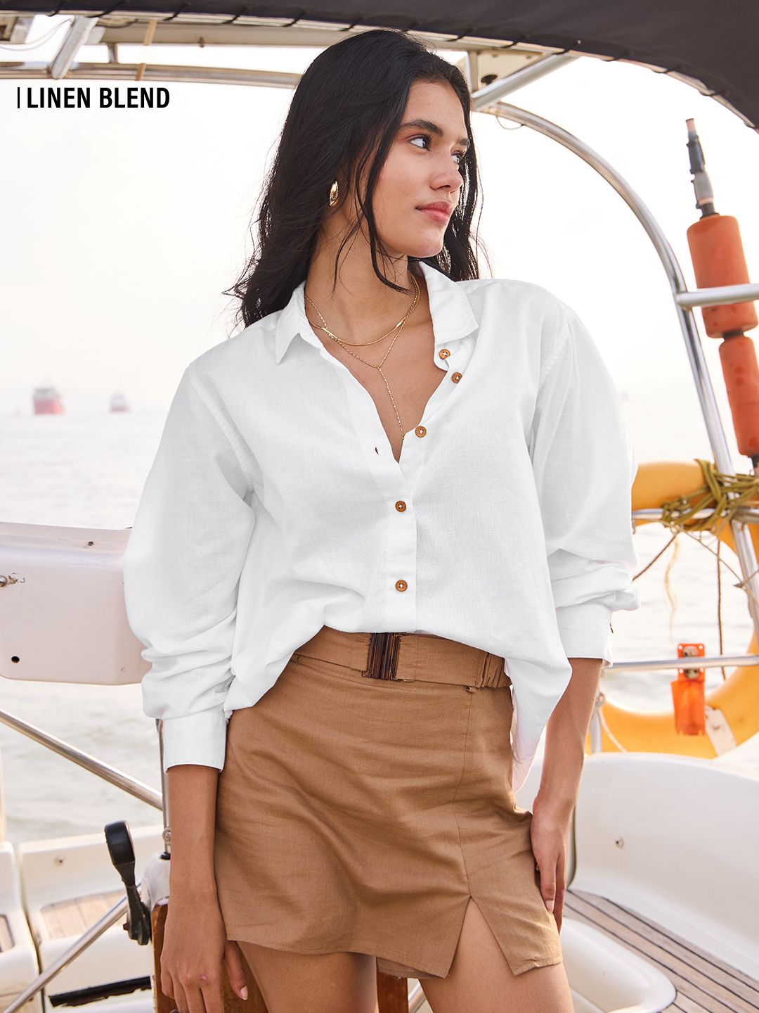 Buy Solids: Classic White Women Relaxed Shirts Online at The Souled Store.