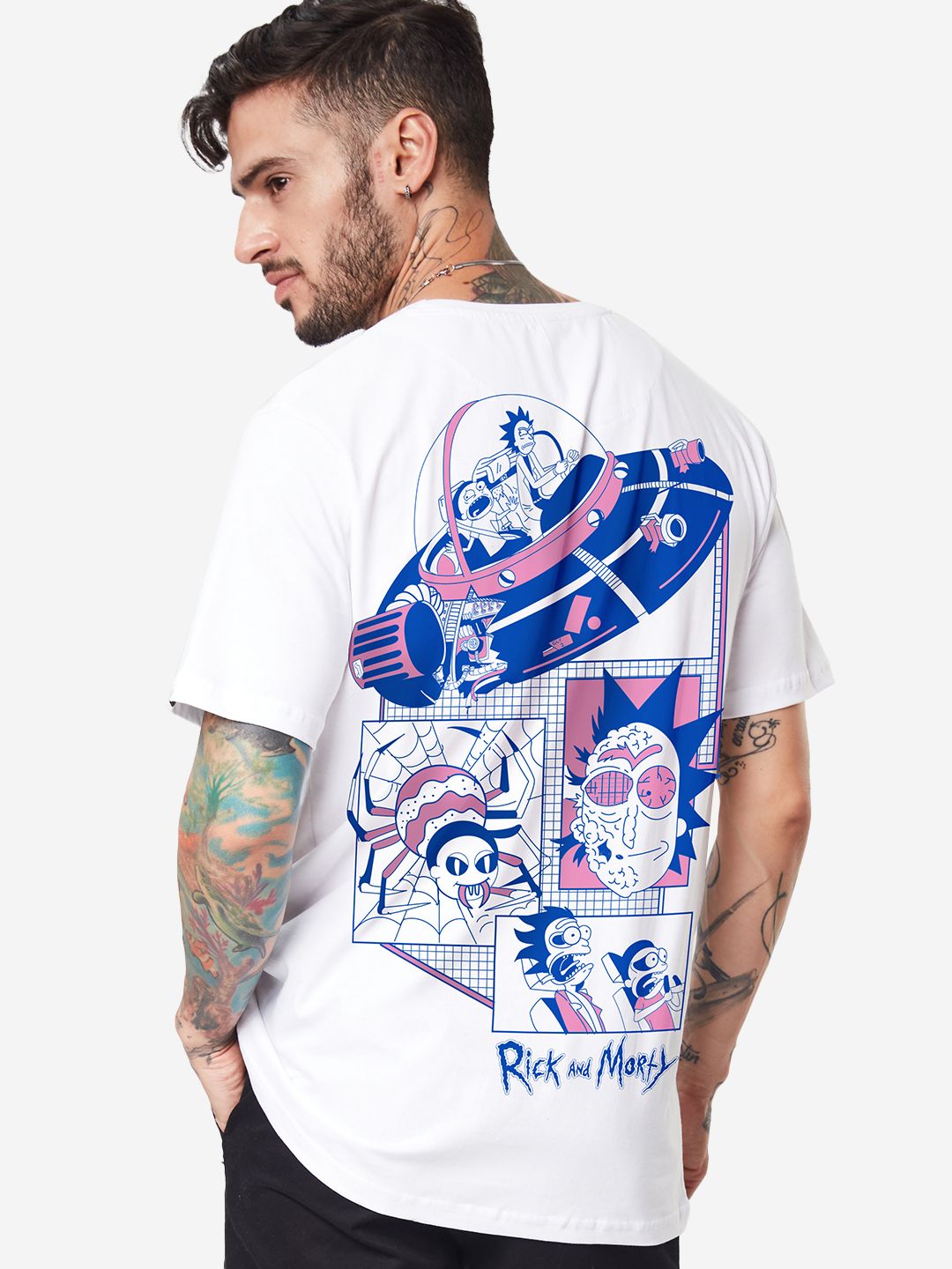 Buy Rick And Morty: Aw Geez Oversized T-shirt Online.