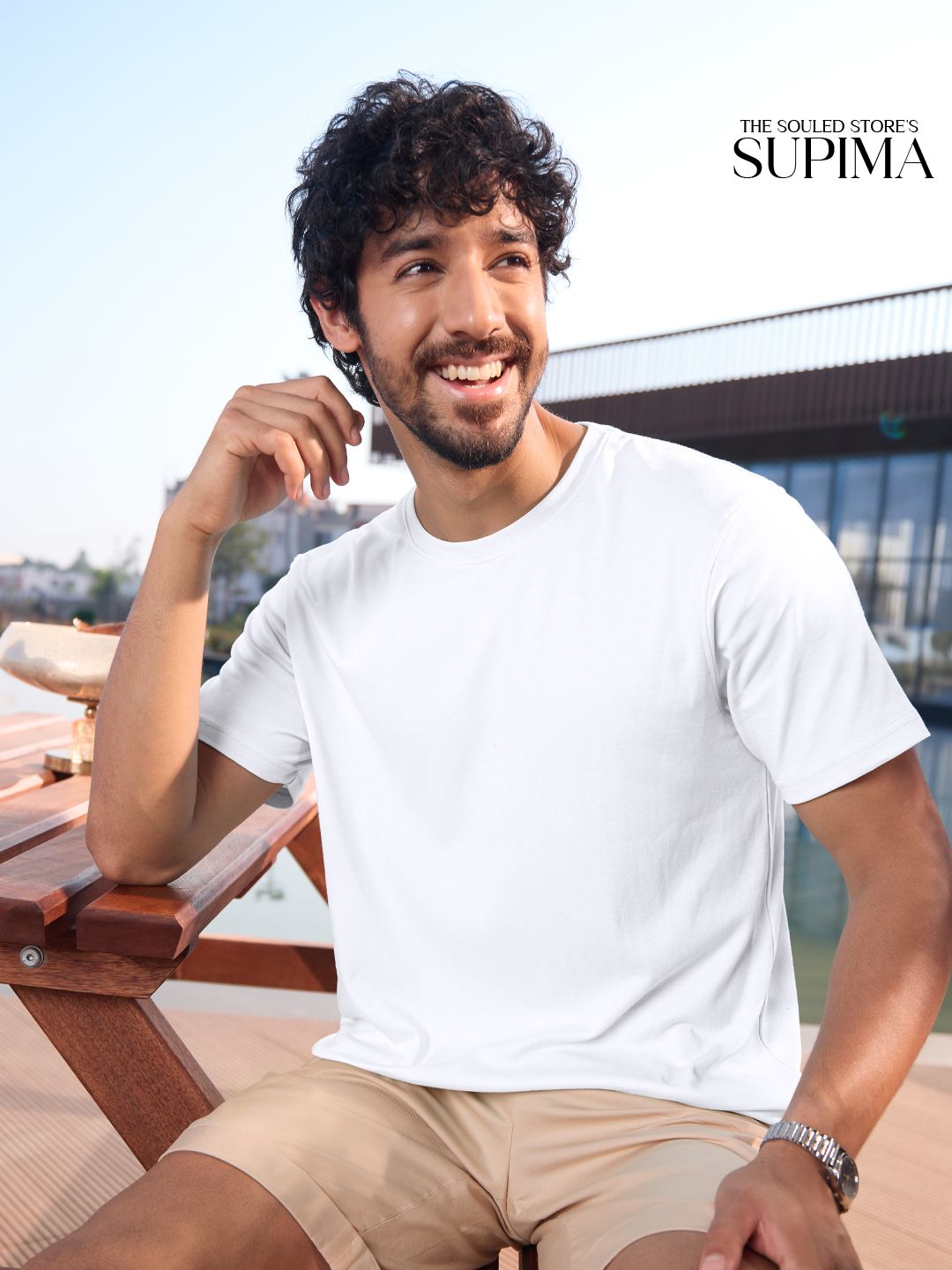 Buy Supima Cotton Half Sleeve: White T-Shirts online at The Souled Store.