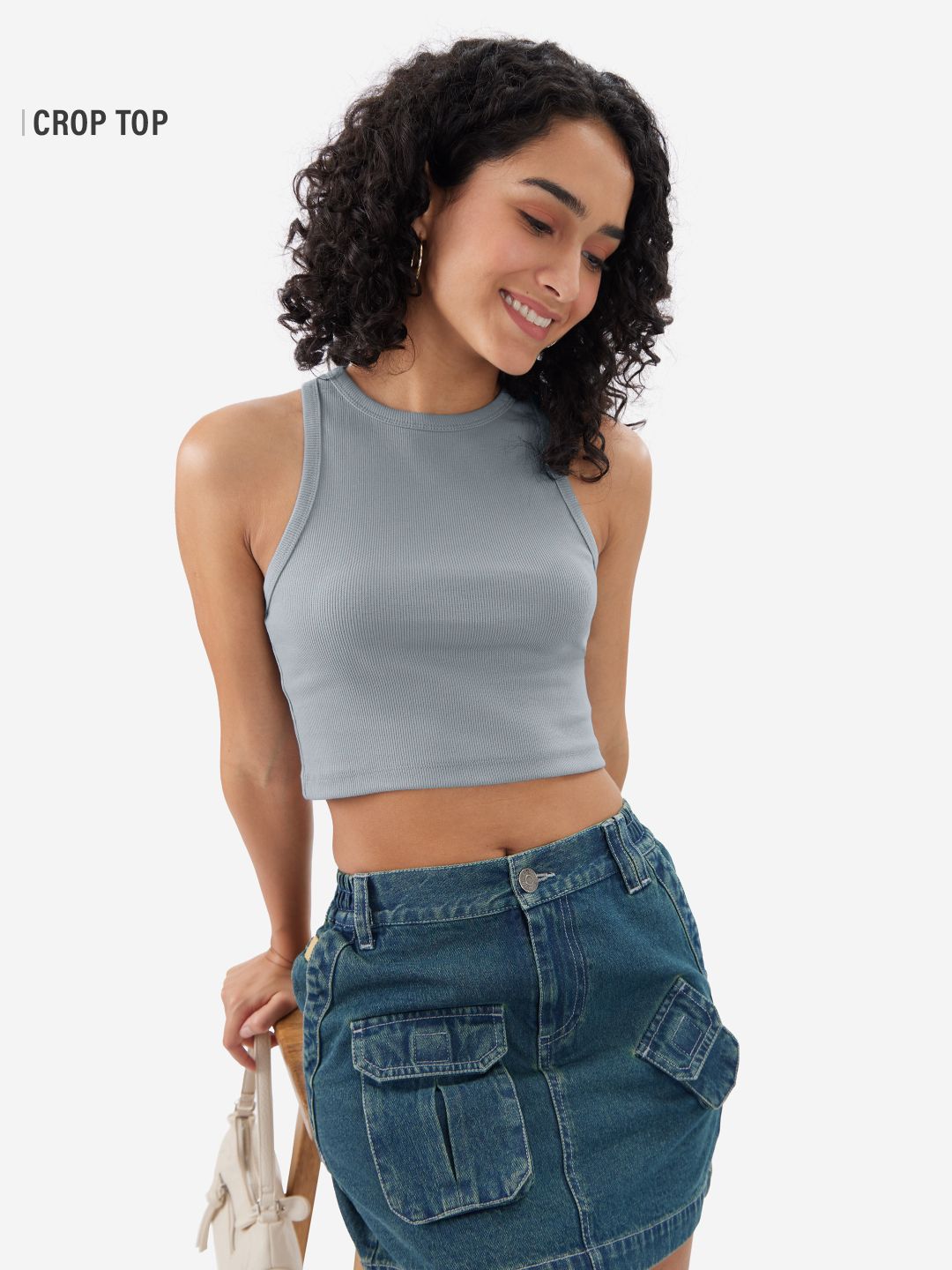 Buy Solids: Light Grey Women Tank Tops online at The Souled Store.