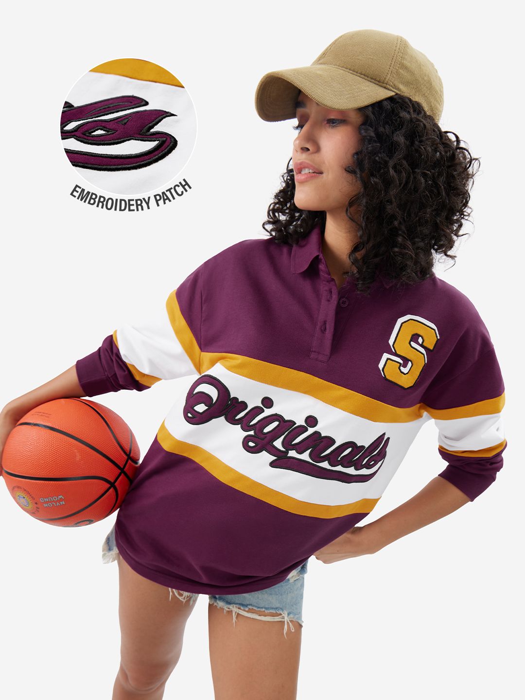 Buy TSS Originals: Spiced Plum Women Rugby Polos online at The Souled ...